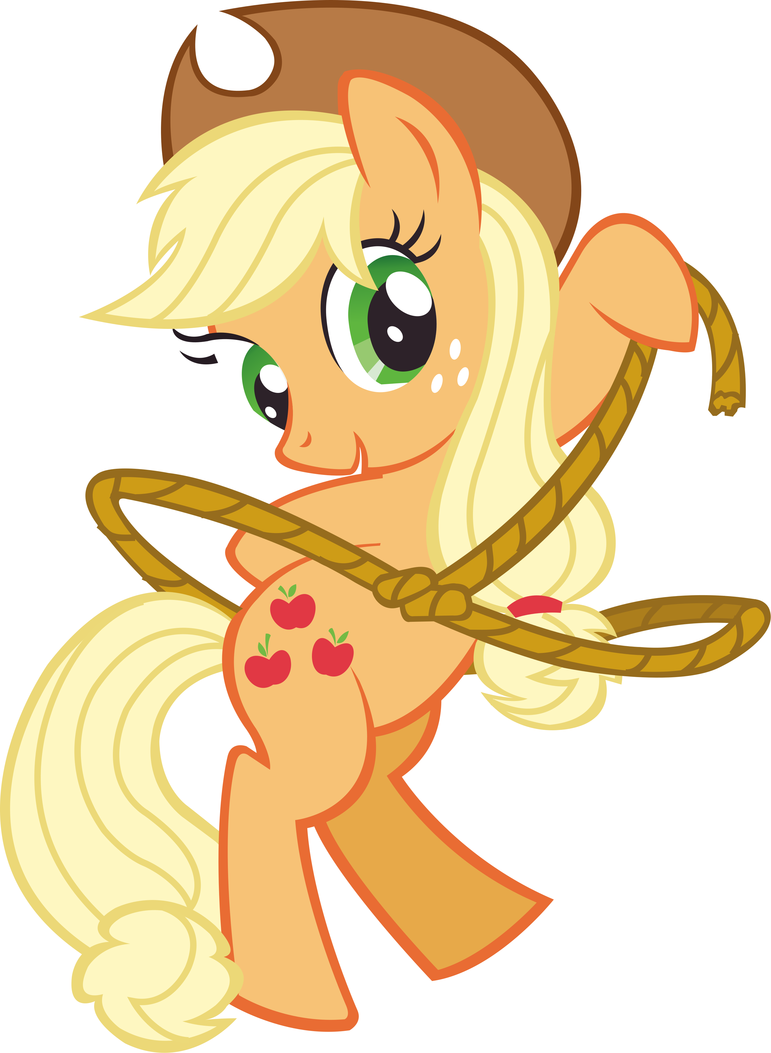 #3148910 - safe, applejack, earth pony, pony, g4, official, .svg available, applejack's hat ...
