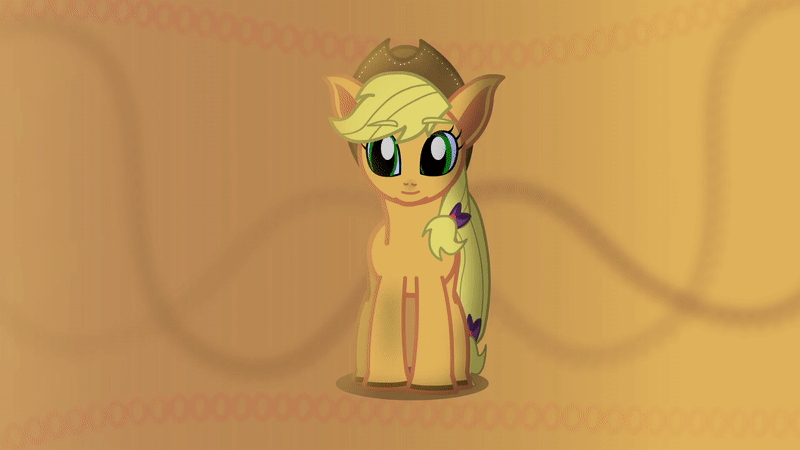 #3149443 - safe, artist:sp3ctrum-ii, applejack, earth pony, pony, g4, 360, animated, applebutt ...