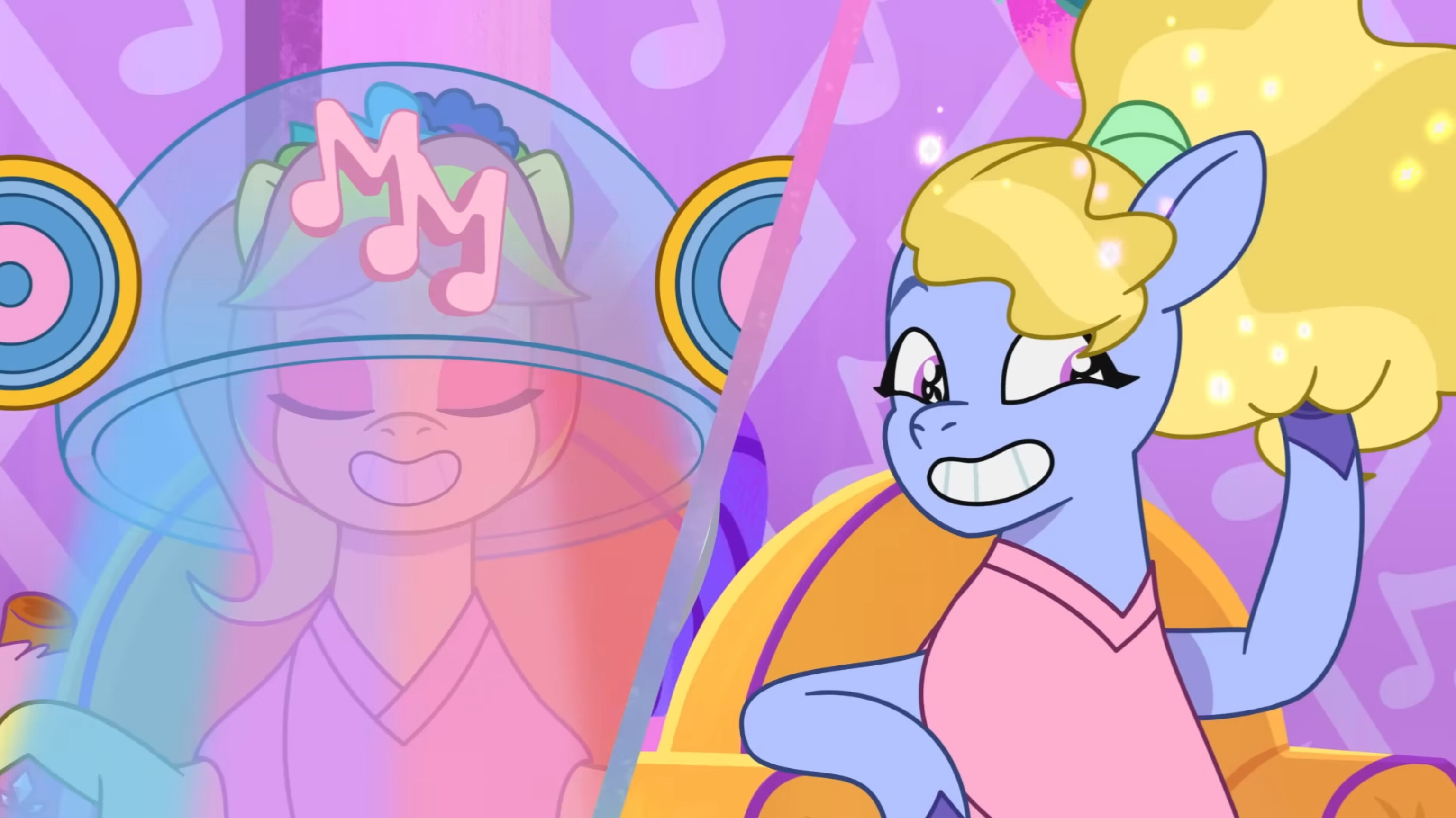 #3154343 - safe, screencap, fifi (g5), posey bloom, earth pony, pegasus ...