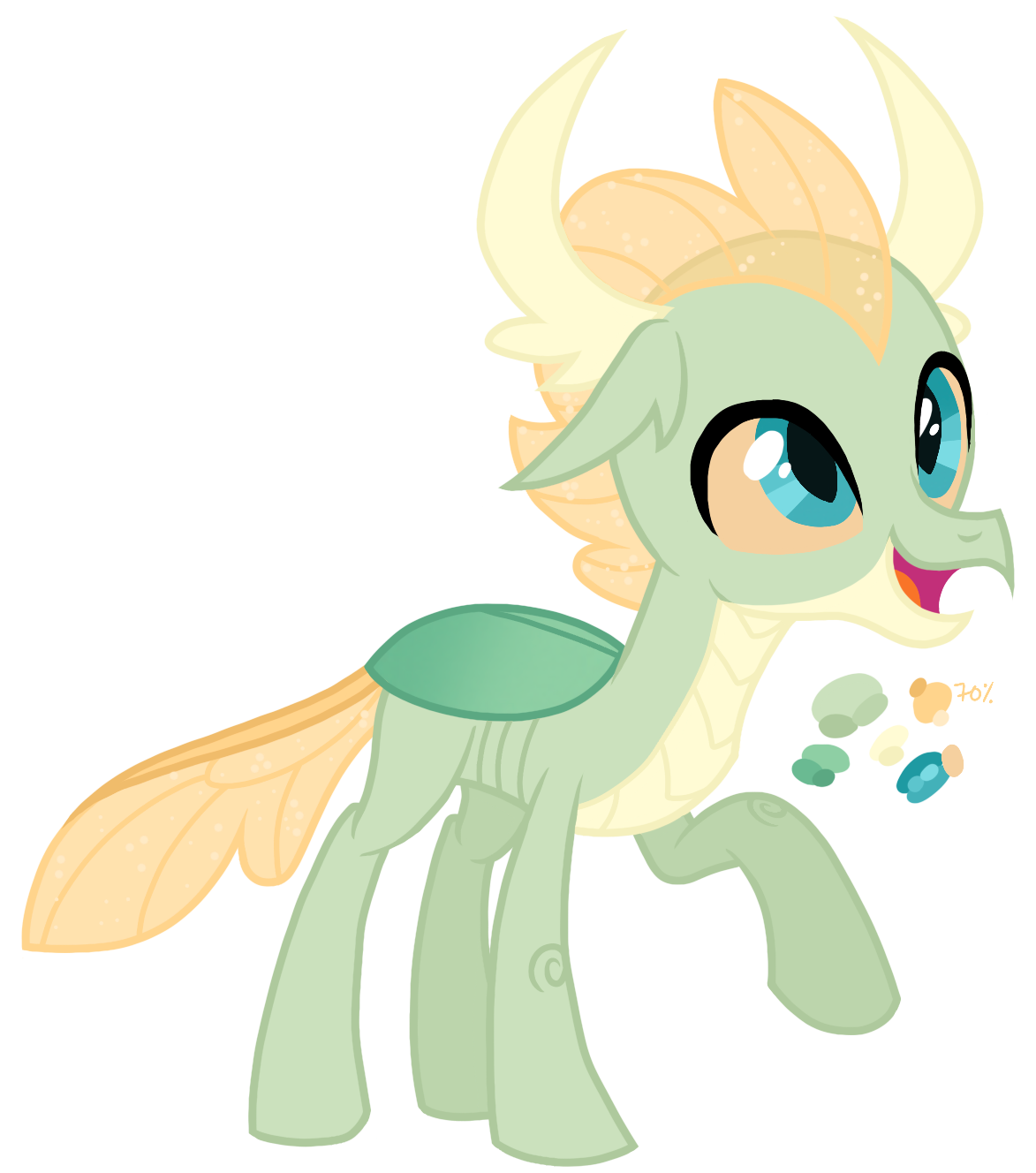 #3138052 - safe, artist:monochrome-sunsets, dragonling, parent:ocellus ...