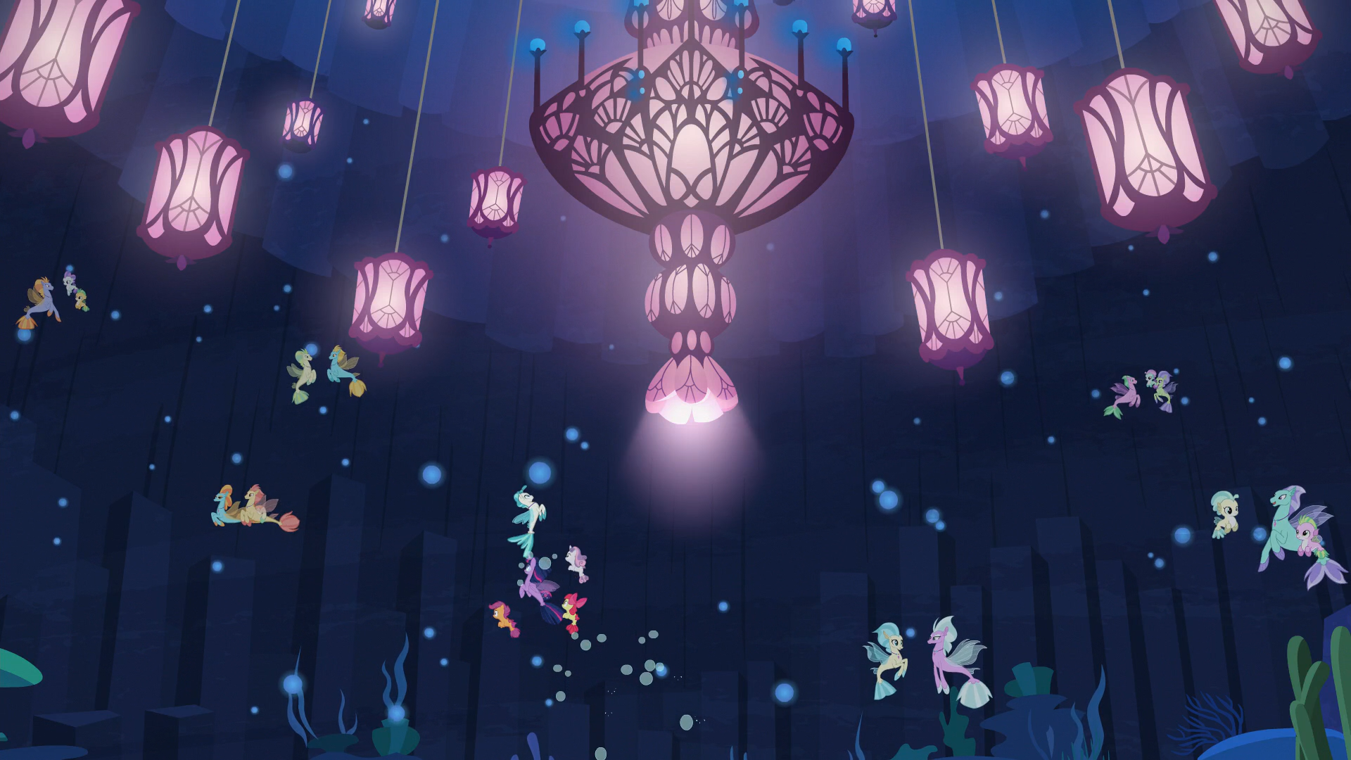 #3138290 - safe, screencap, aestuarium, apple bloom, cerulean ...