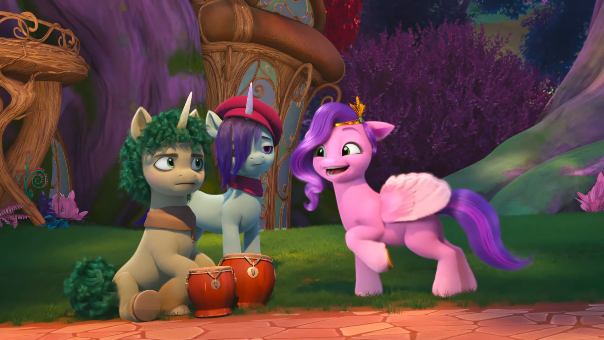 #3138369 - safe, screencap, dapple, onyx, pipp petals, pegasus, pony, unicorn, bridlewoodstock ...