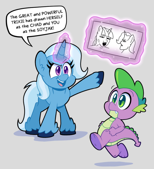 #3138700 - safe, artist:the-irken-moonwalker, spike, trixie, twilight ...