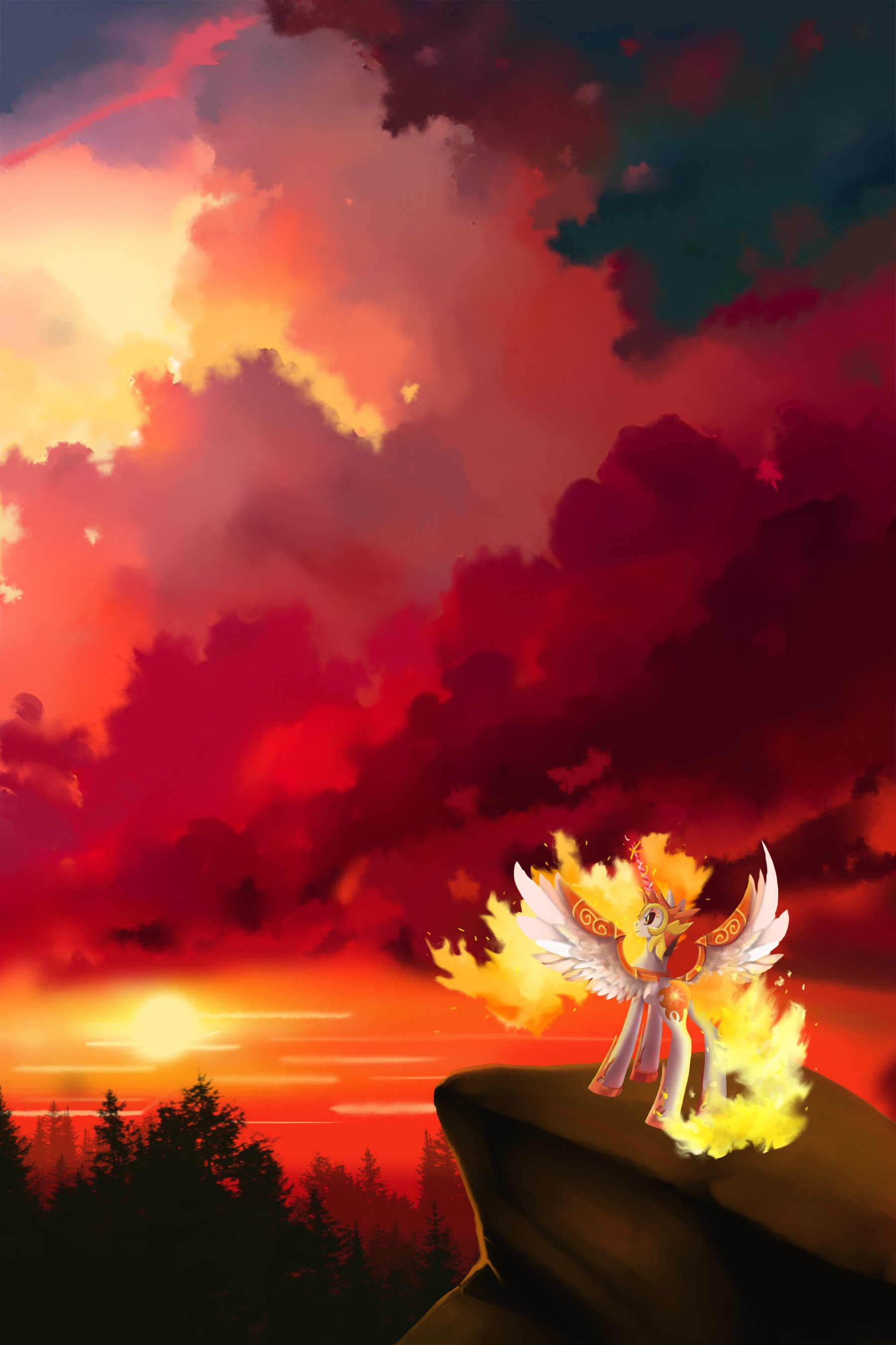 #3138718 - safe, artist:allegrenix, daybreaker, alicorn, pony, g4 ...