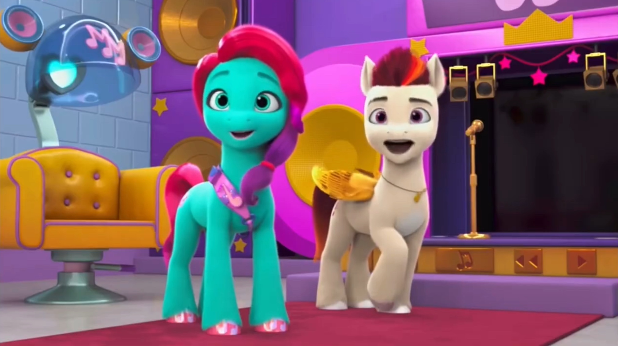 #3139854 - safe, screencap, jazz hooves, rocky riff, earth pony ...