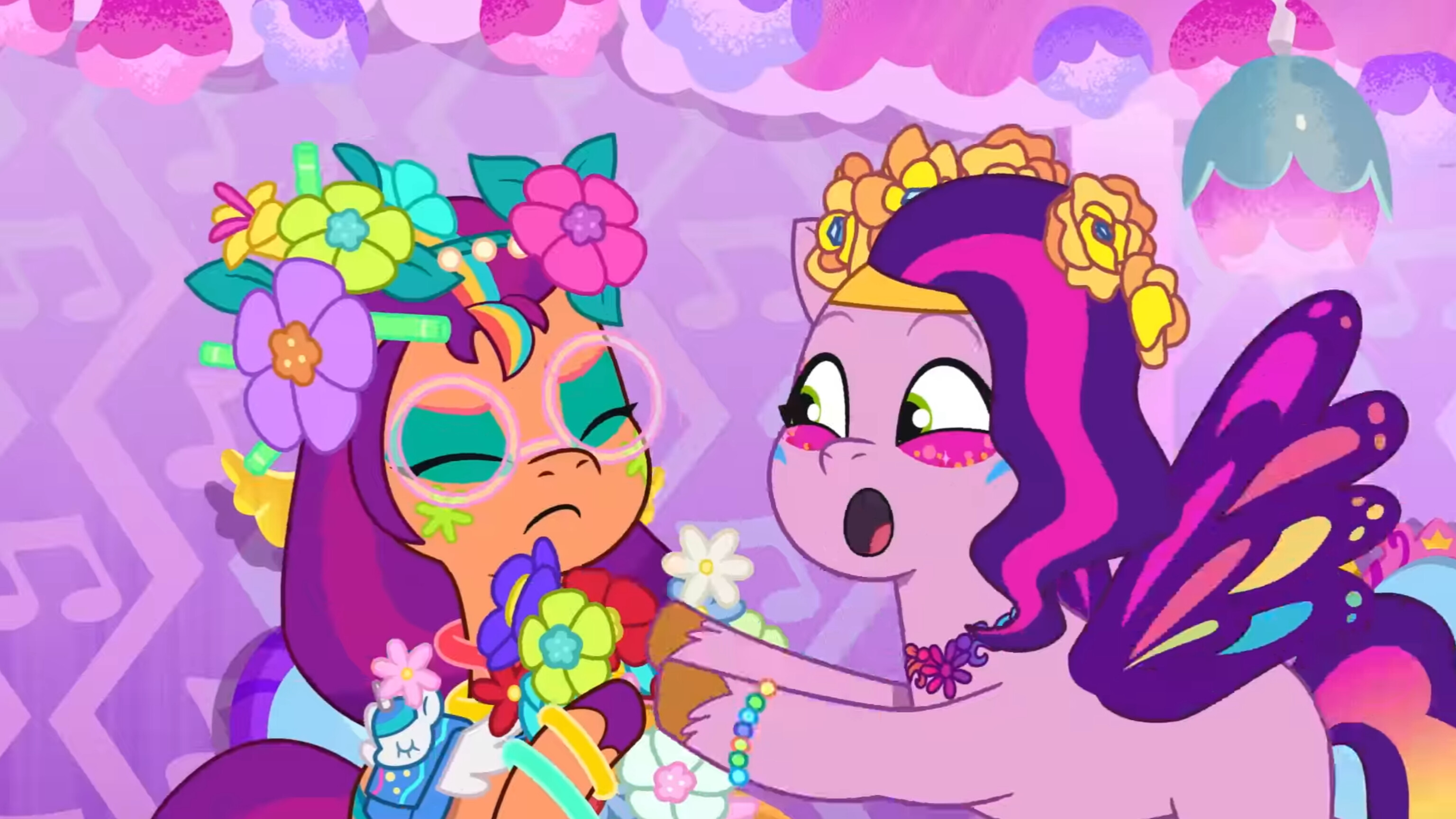 #3154950 - safe, screencap, pipp petals, sunny starscout, earth pony ...