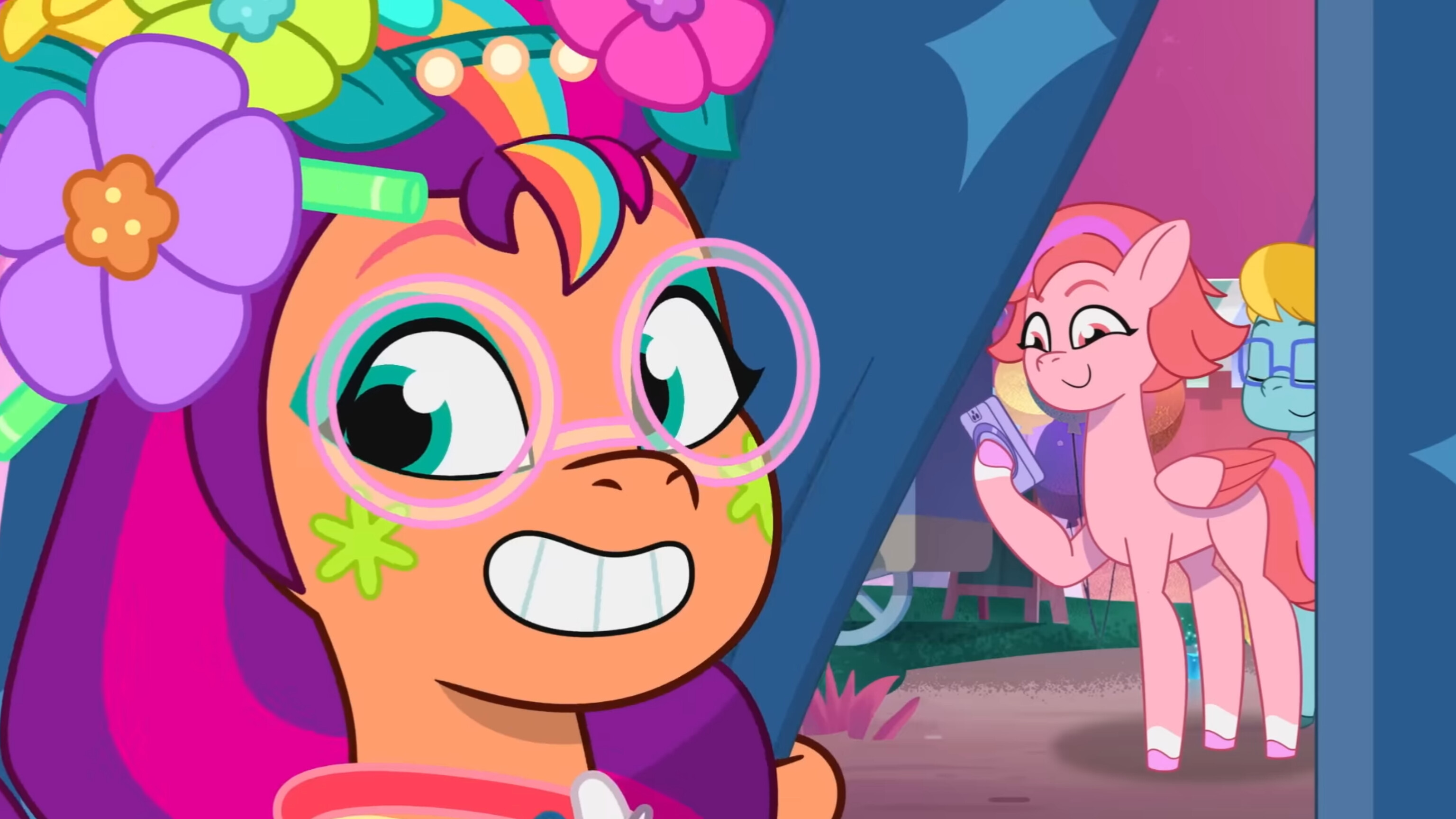 #3154961 - safe, screencap, sunny starscout, windy (g5), earth pony, pegasus, pony ...