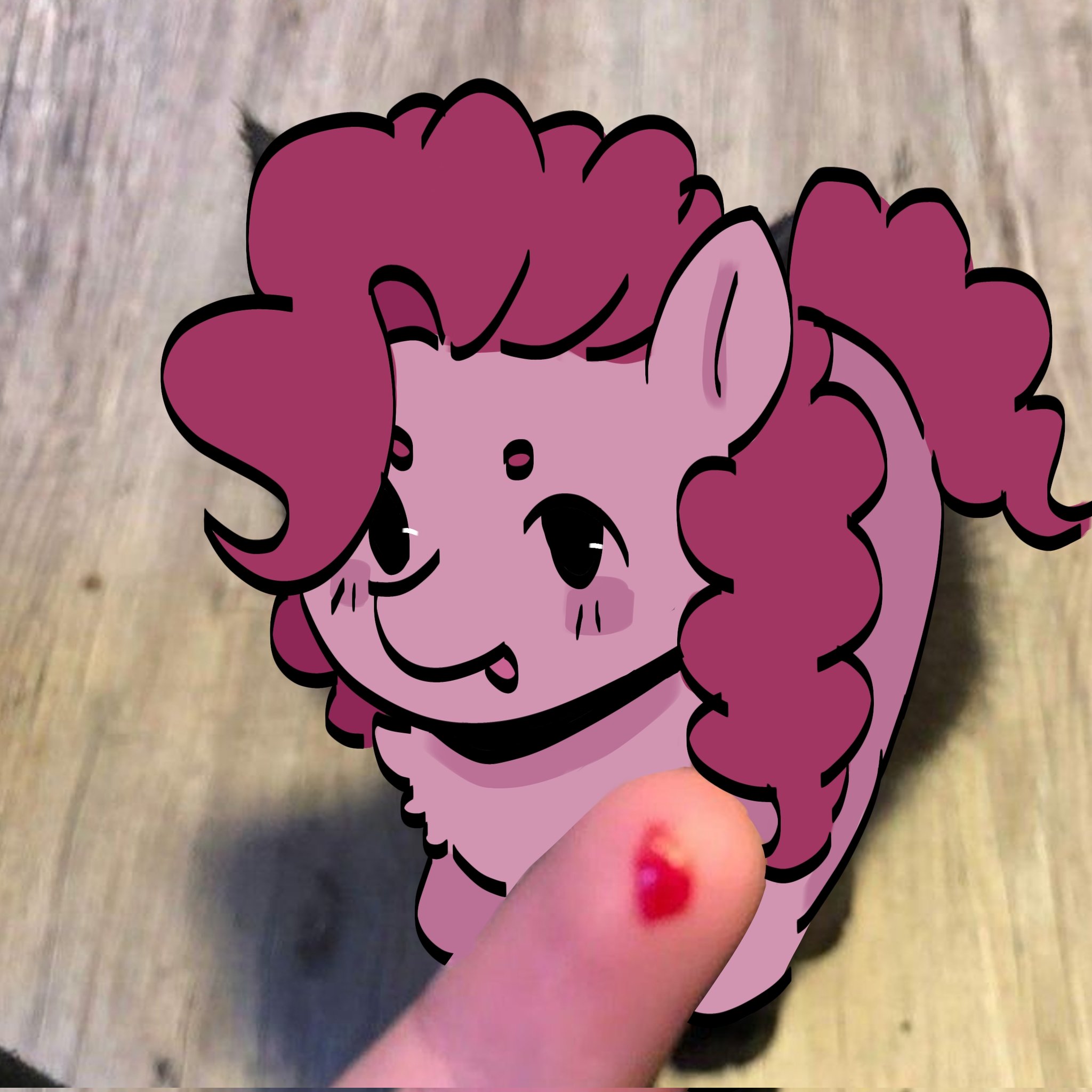 #3160430 - safe, artist:cardigansandcats, pinkie pie, earth pony, human ...