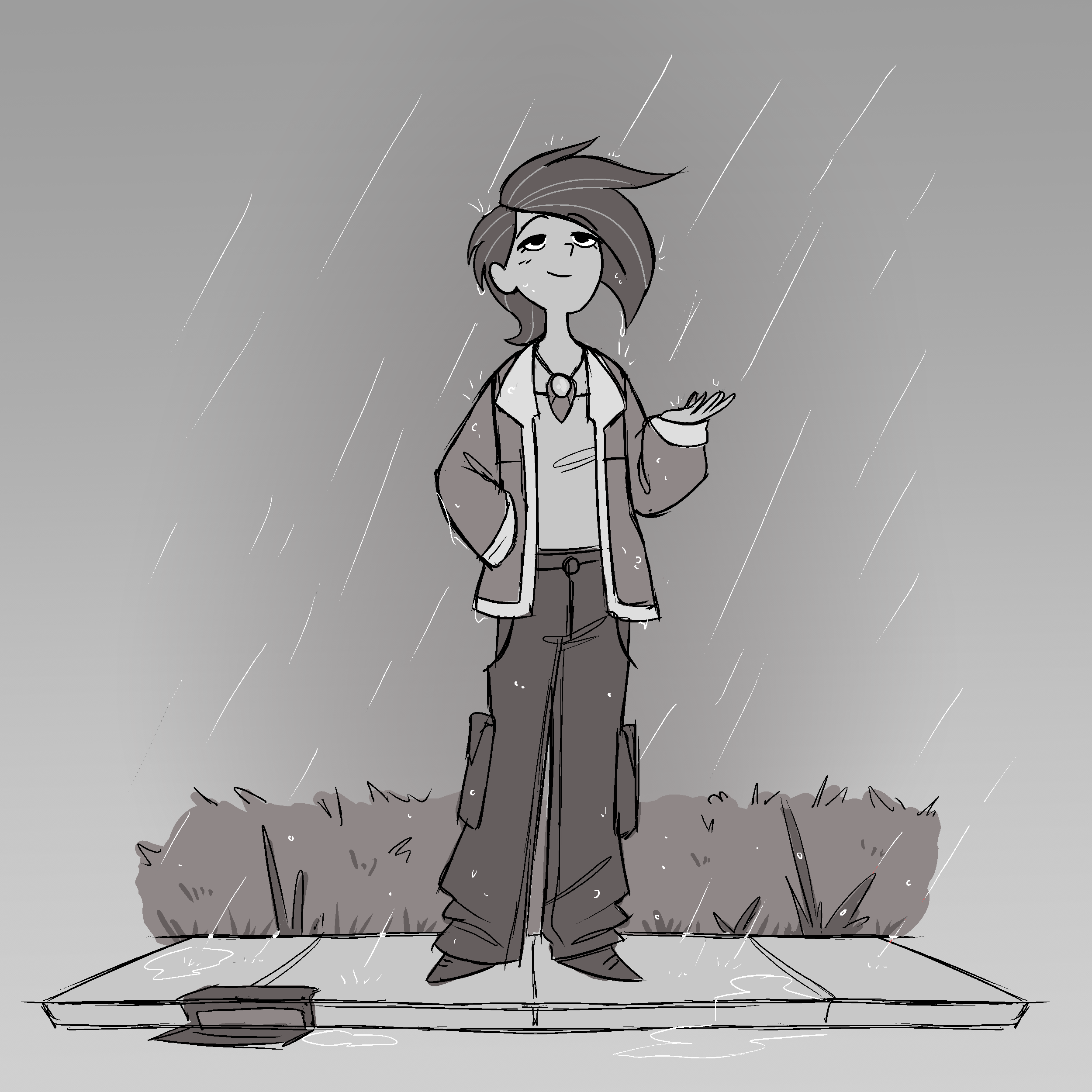 #3161076 - safe, artist:syrupyyy, oc, oc:lightning bug, human, pegasus ...