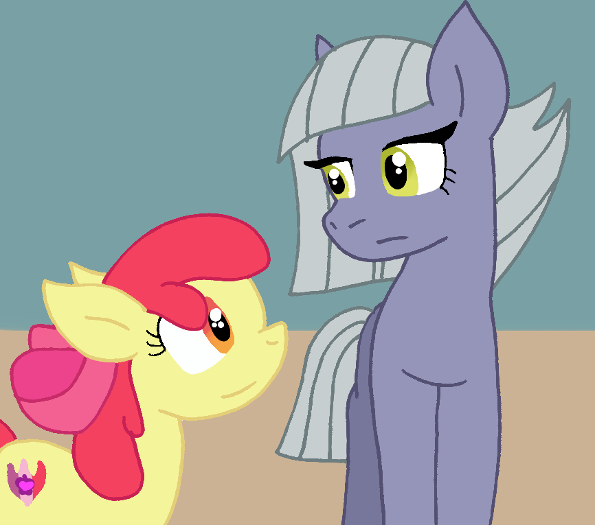 #3161175 - safe, artist:cmara, apple bloom, limestone pie, earth pony ...