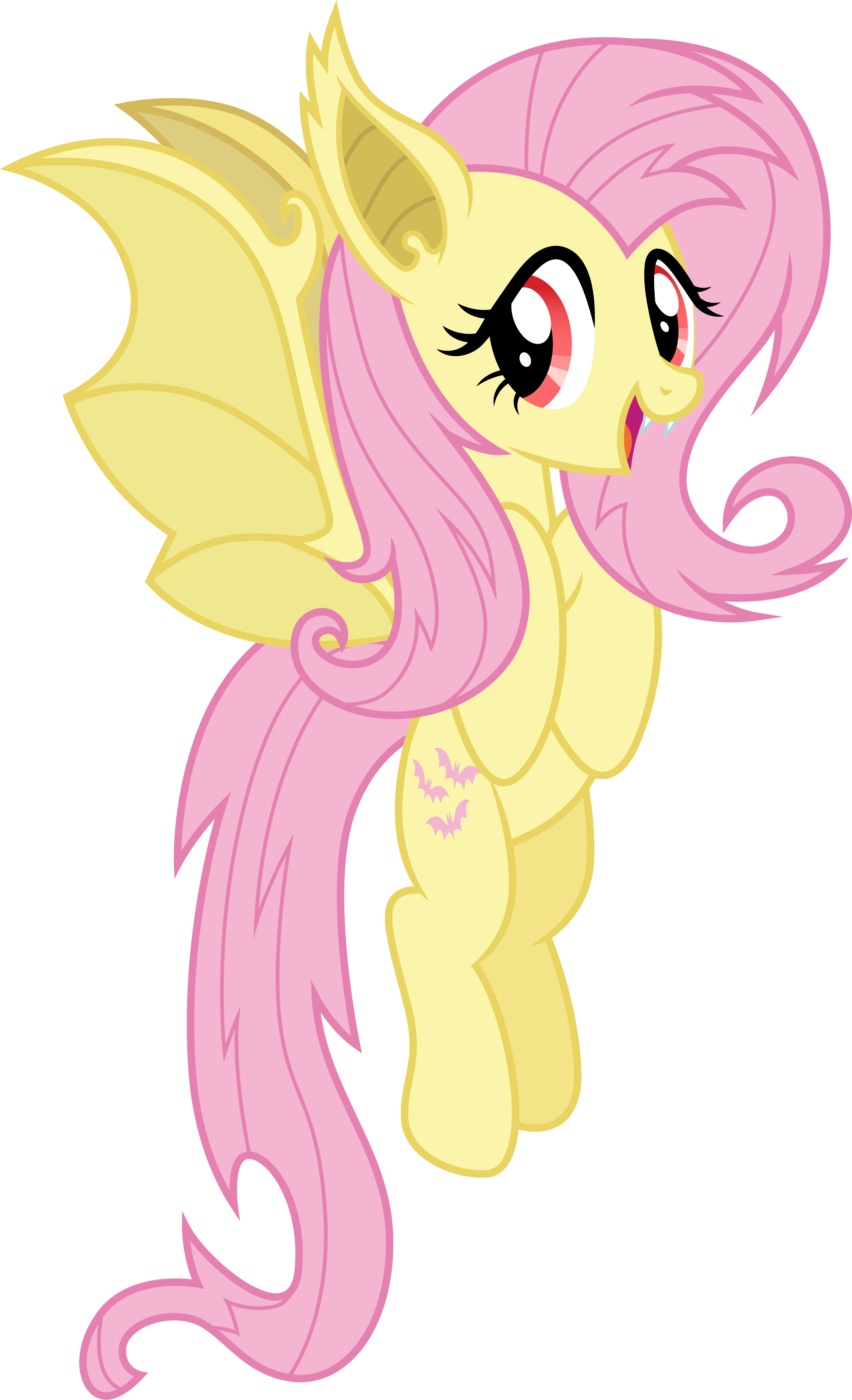 #3161216 - safe, artist:cloudy glow, gameloft, idw, fluttershy, bat ...