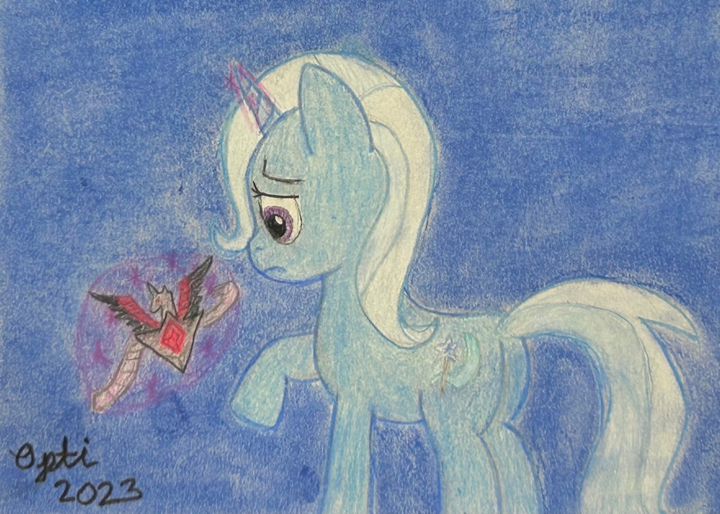 #3155423 - safe, trixie, pony, unicorn, alicorn amulet, atg 2023, blue ...