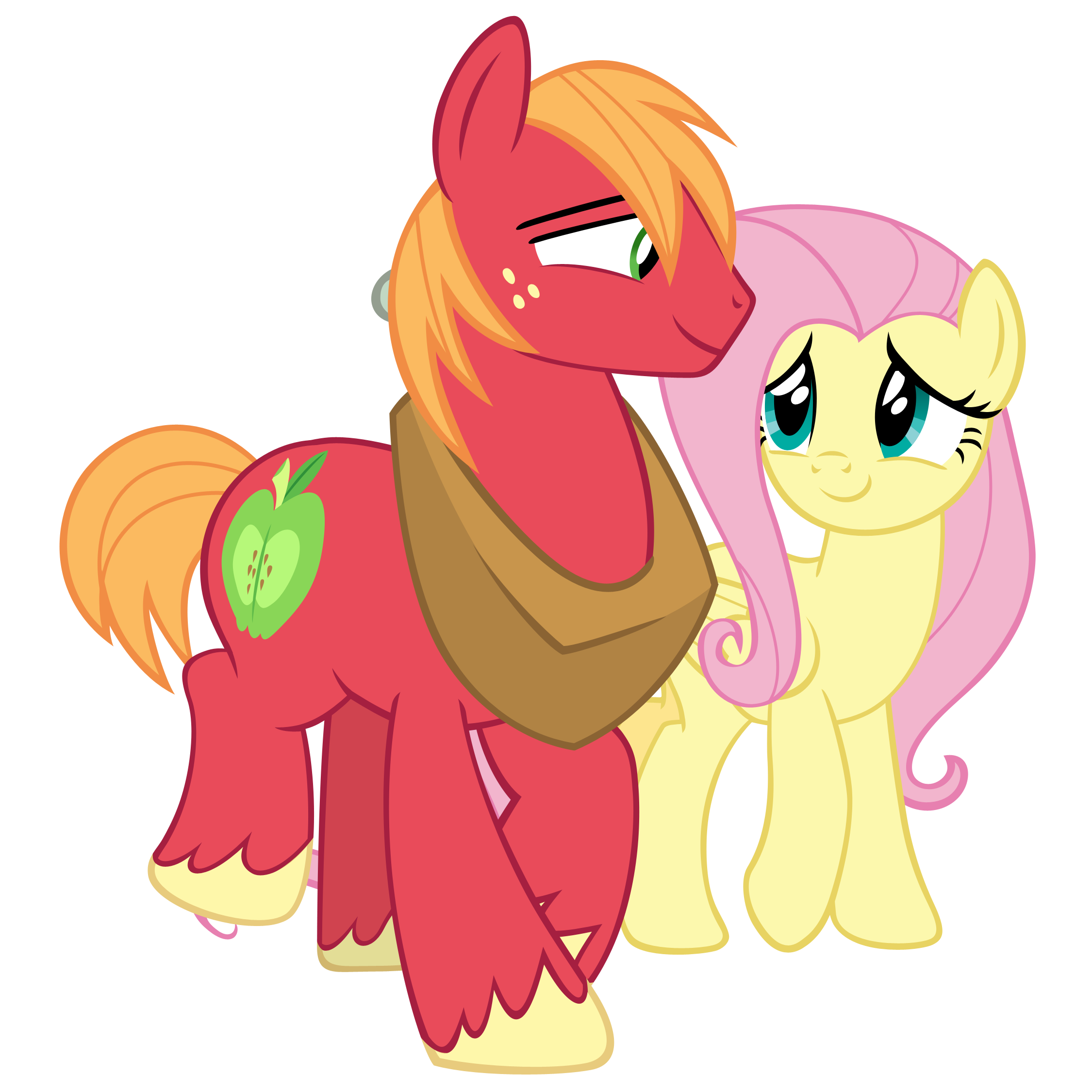 #3155502 - safe, anonymous artist, big macintosh, fluttershy, earth ...