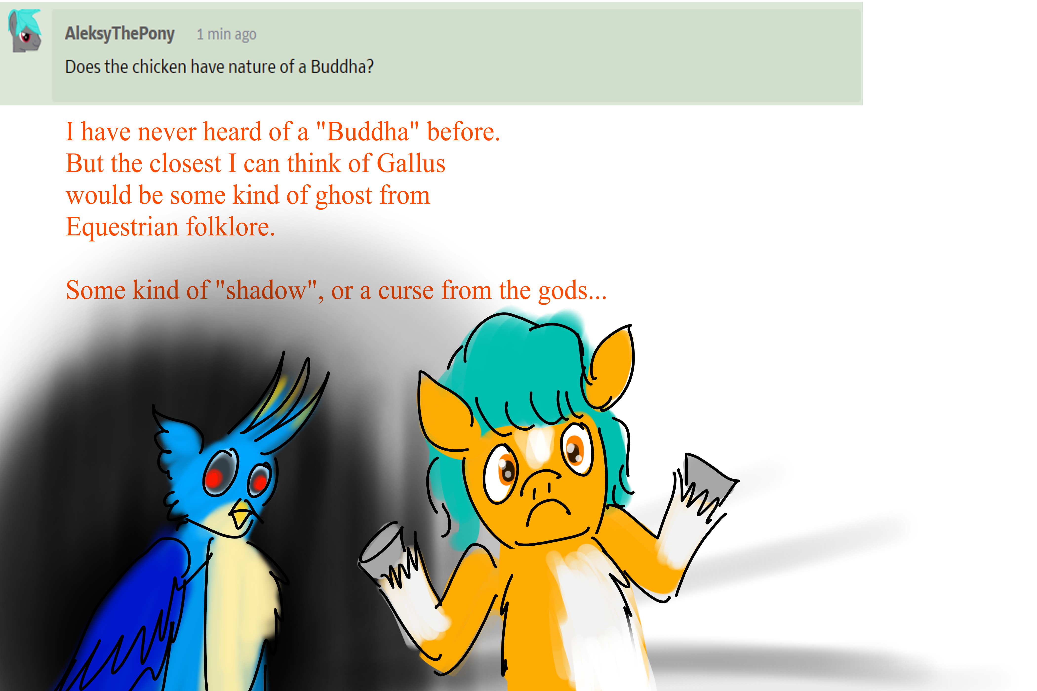 #3155685 - safe, artist:horsesplease, gallus, hitch trailblazer, demon ...