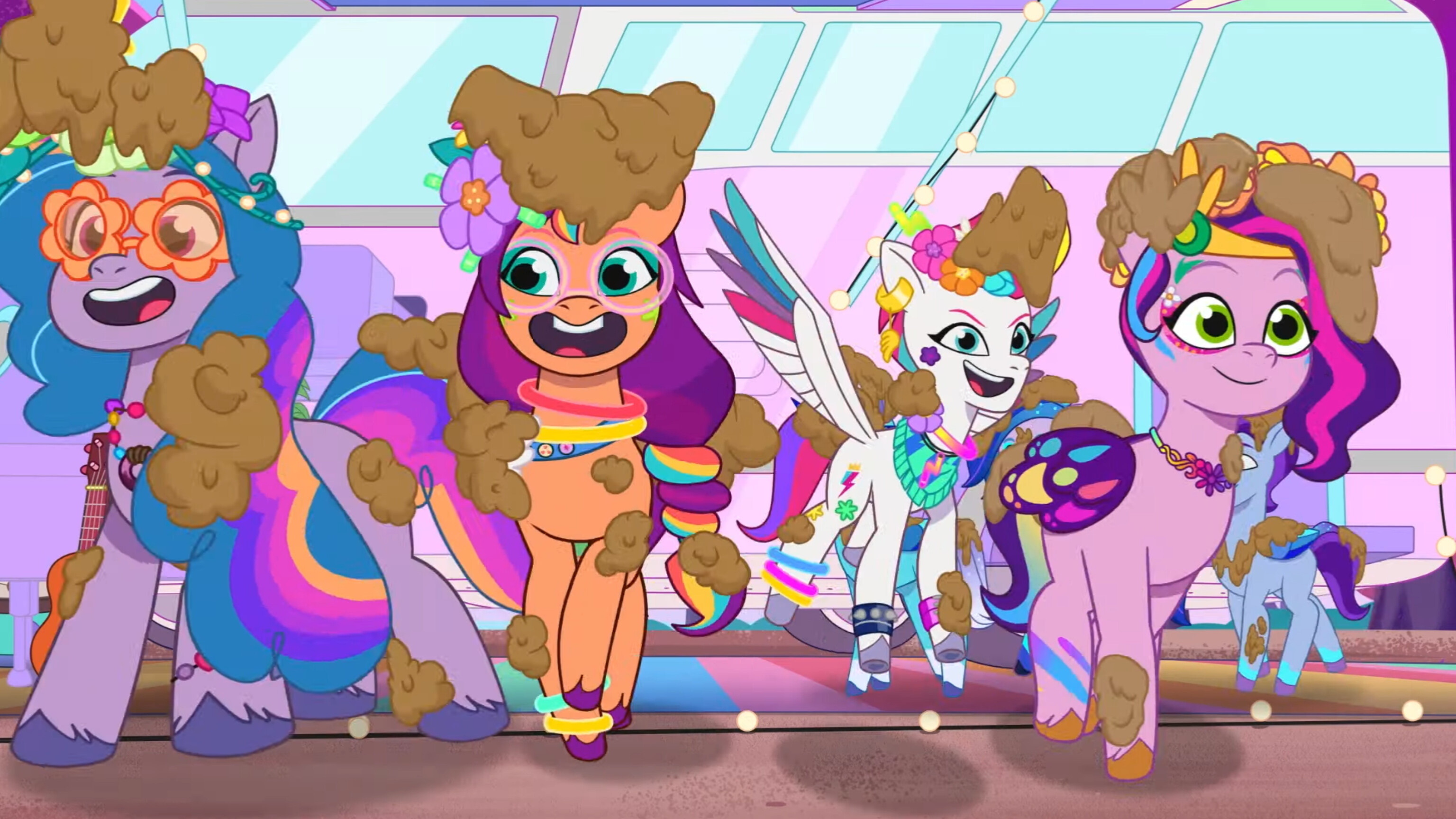 #3166358 - safe, screencap, arpeggia, fretlock, izzy moonbow, jam donut ...