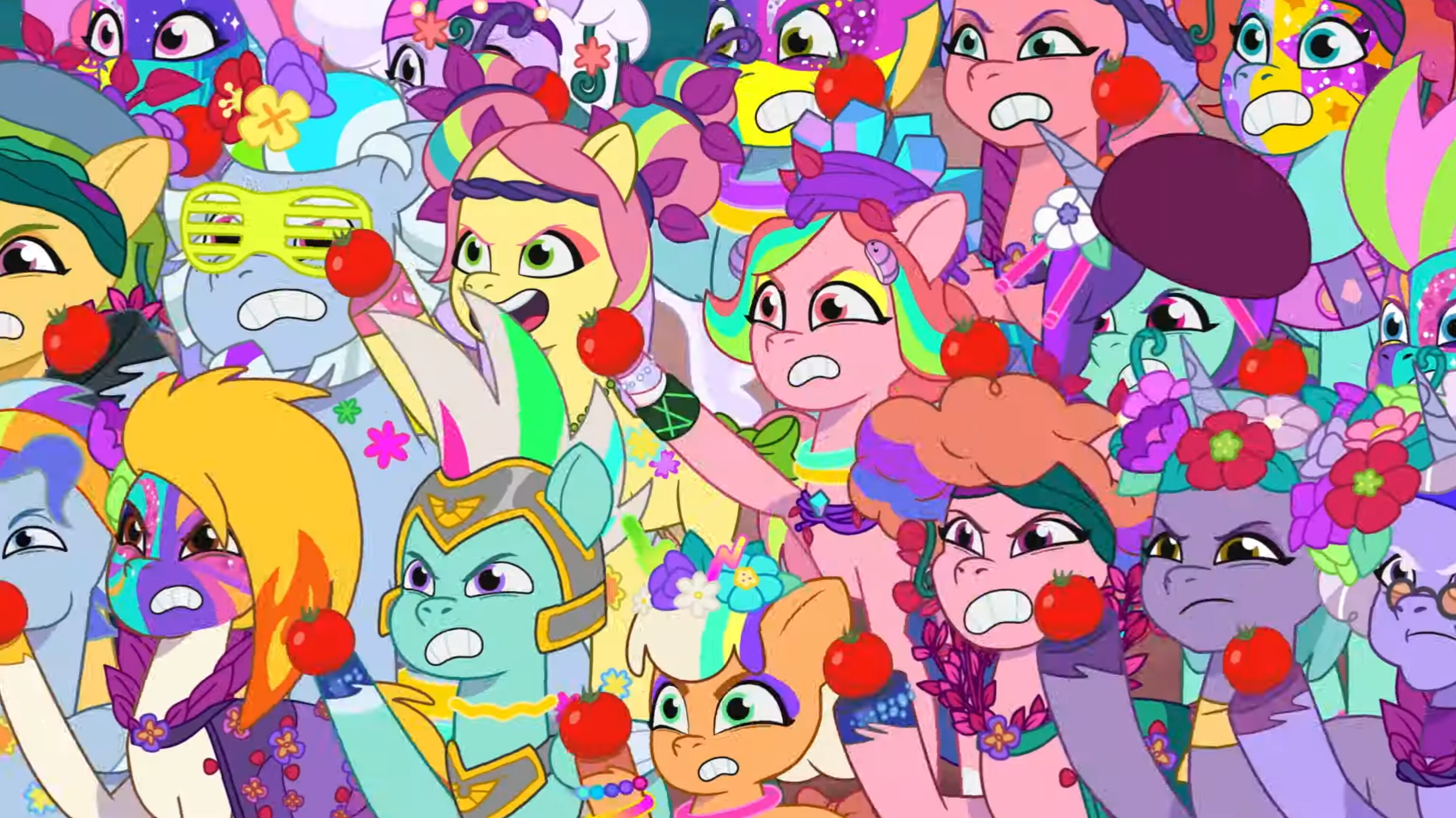 #3166398 - safe, screencap, alphabittle blossomforth, alpine aspen, cherry flyaway, elderberry ...