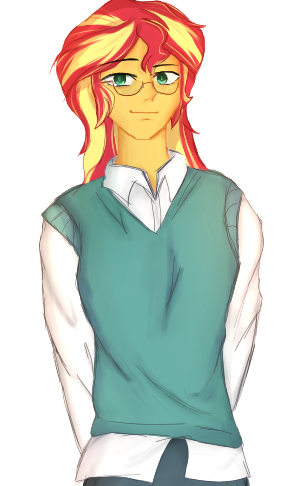 #3167428 - safe, artist:eddin_sciset, sunset shimmer, human, equestria ...