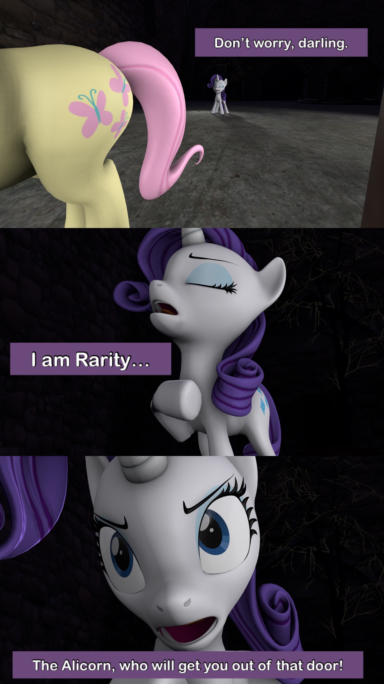 #3168569 - safe, artist:ontheedgeht, fluttershy, rarity, pegasus, pony ...