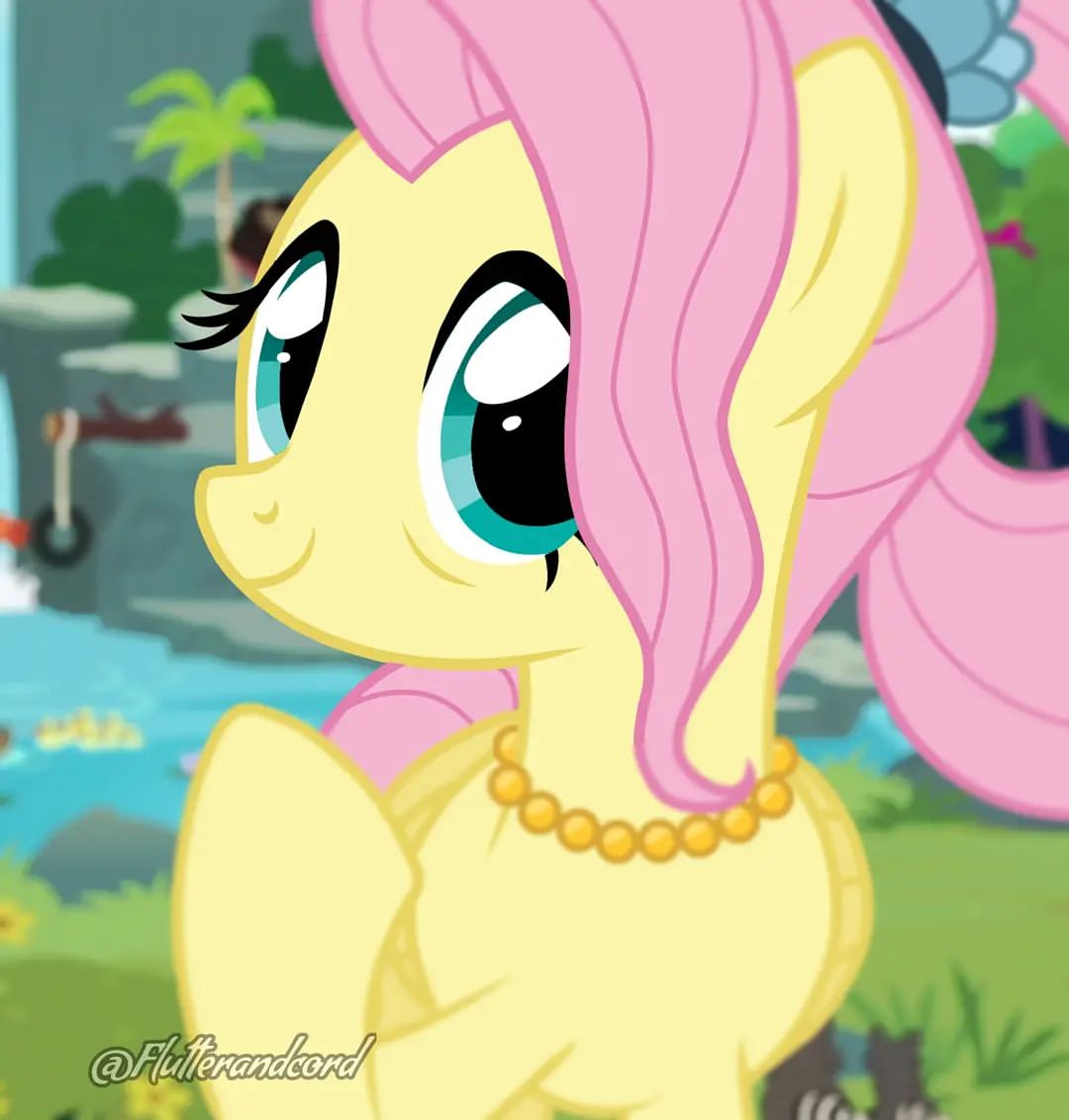 #3170225 - safe, artist:flutterandcord, fluttershy, bird, duck, pegasus ...