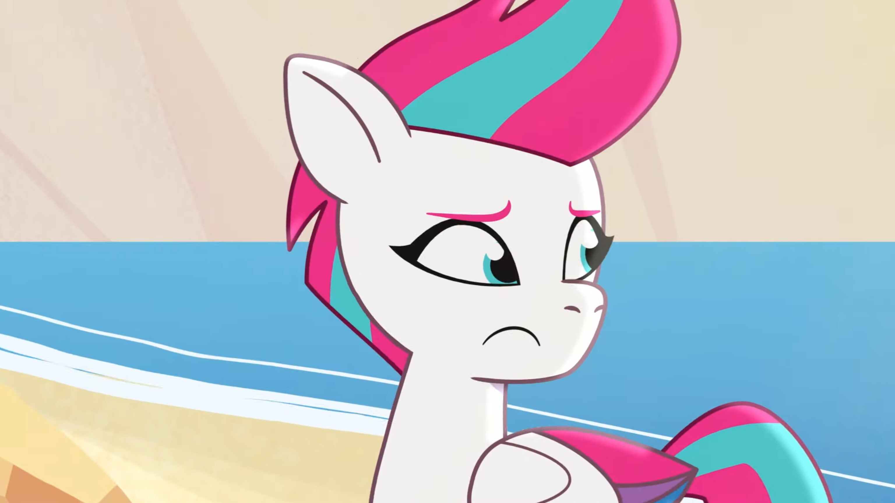 #3171375 - safe, screencap, zipp storm, pegasus, pony, g5, hot day huh ...