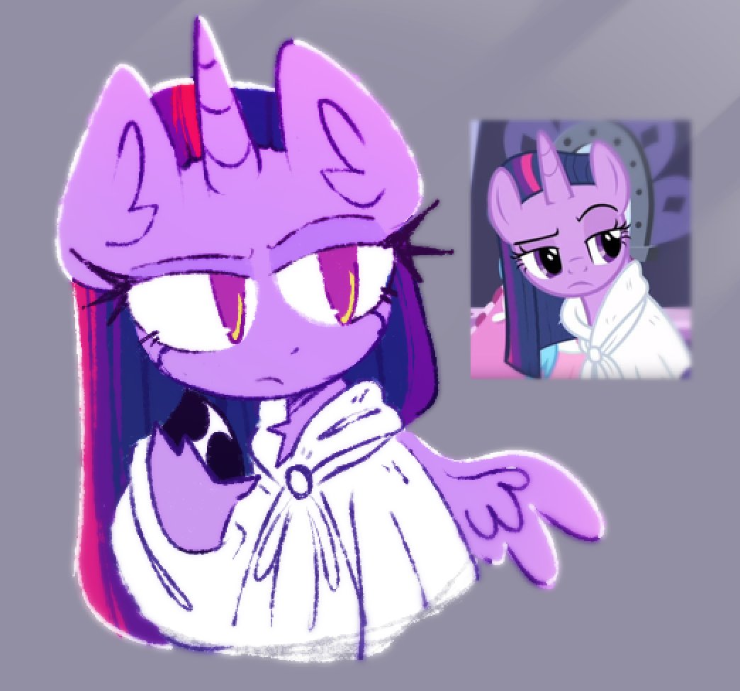 #3173375 - safe, artist:mihar34, twilight sparkle, alicorn, pony, g4 ...