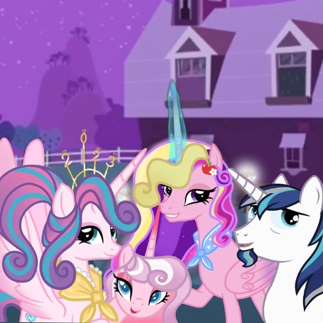 #3174081 - safe, artist:heart.of.empire, princess cadance, princess flurry heart, shining armor ...