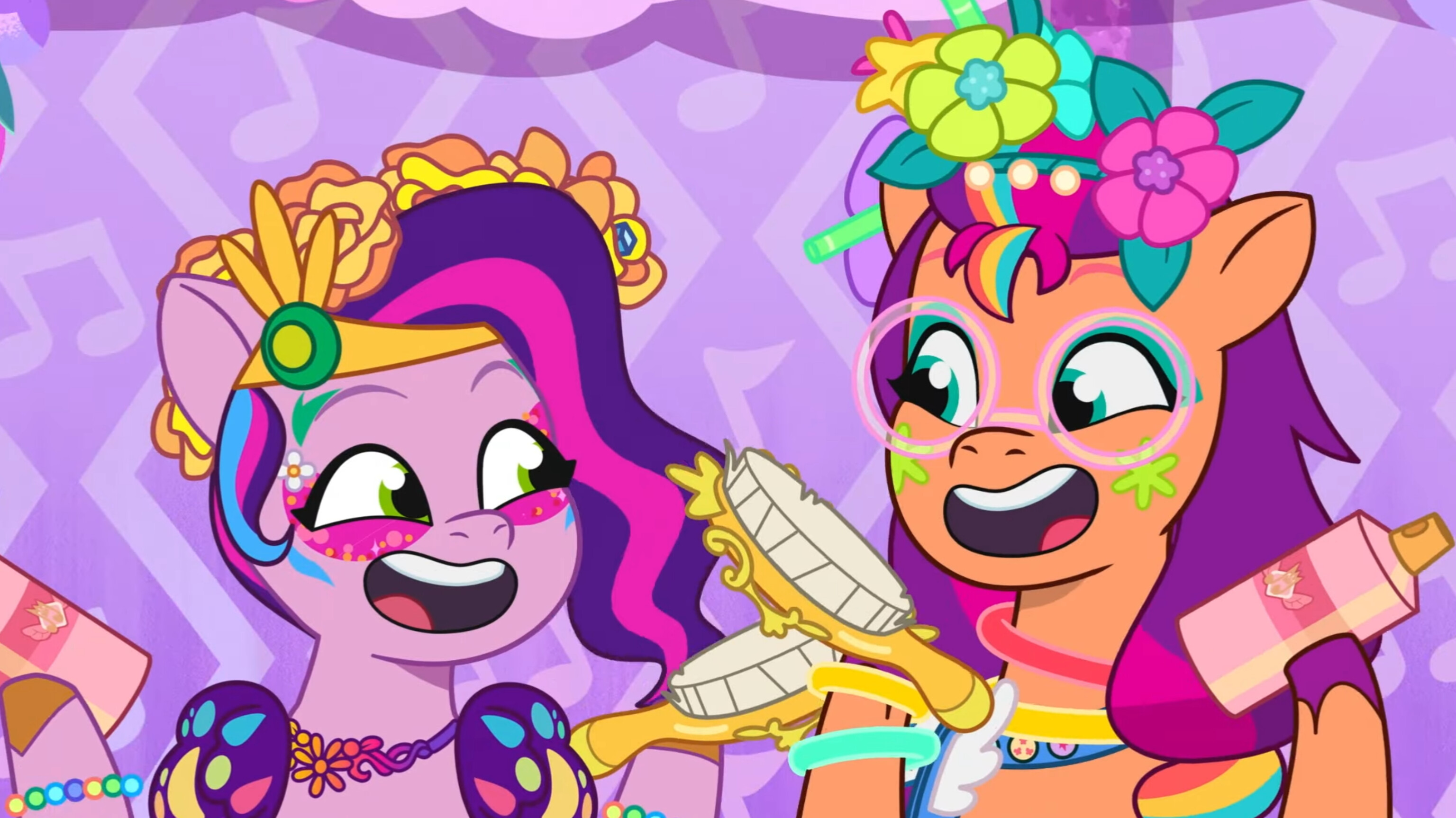 #3160068 - safe, screencap, pipp petals, sunny starscout, earth pony ...