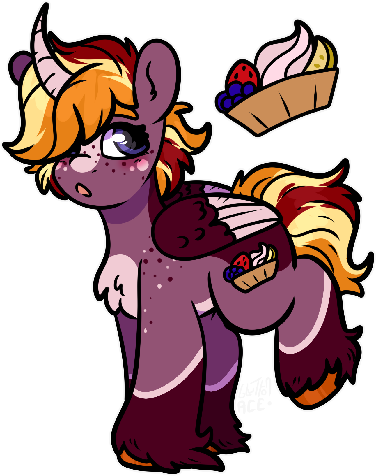 #3174250 - safe, artist:gluttonace, oc, oc only, alicorn, pony, alicorn oc, blushing, horn ...