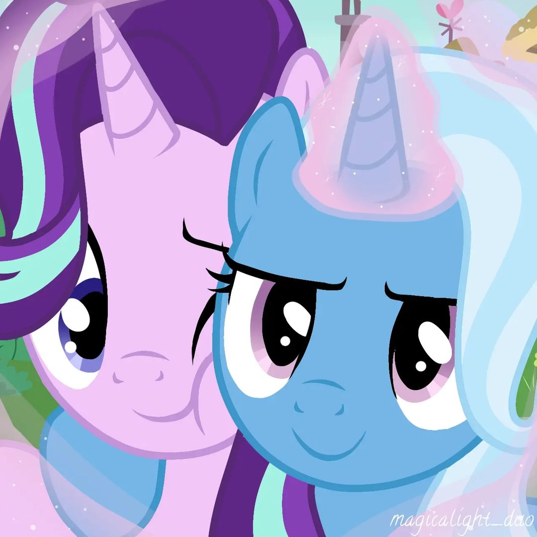 #3174677 - safe, artist:magicalight_duo, starlight glimmer, trixie ...