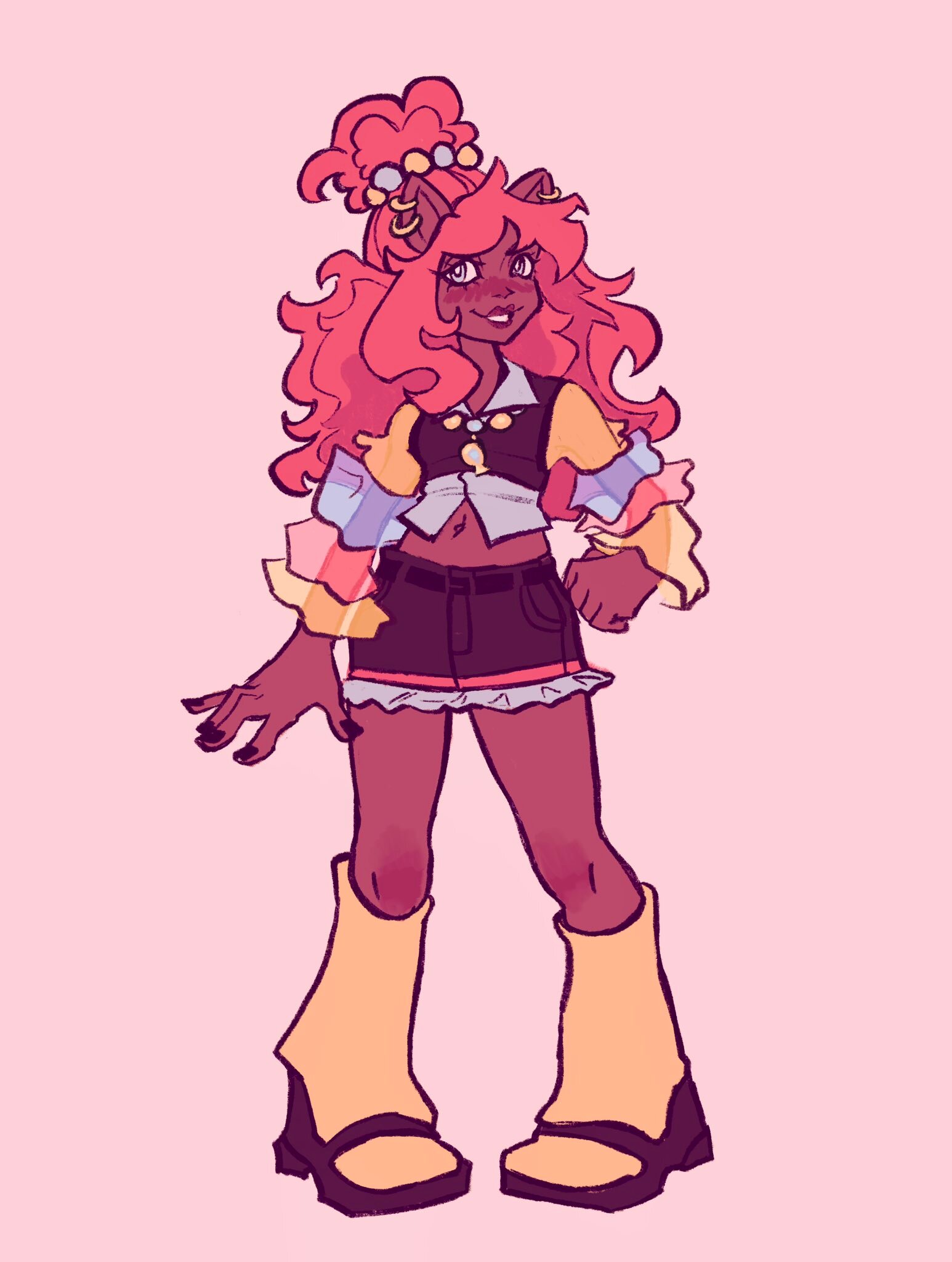 #3179808 - safe, artist:corstella, pinkie pie, human, g4, clothes, dark ...