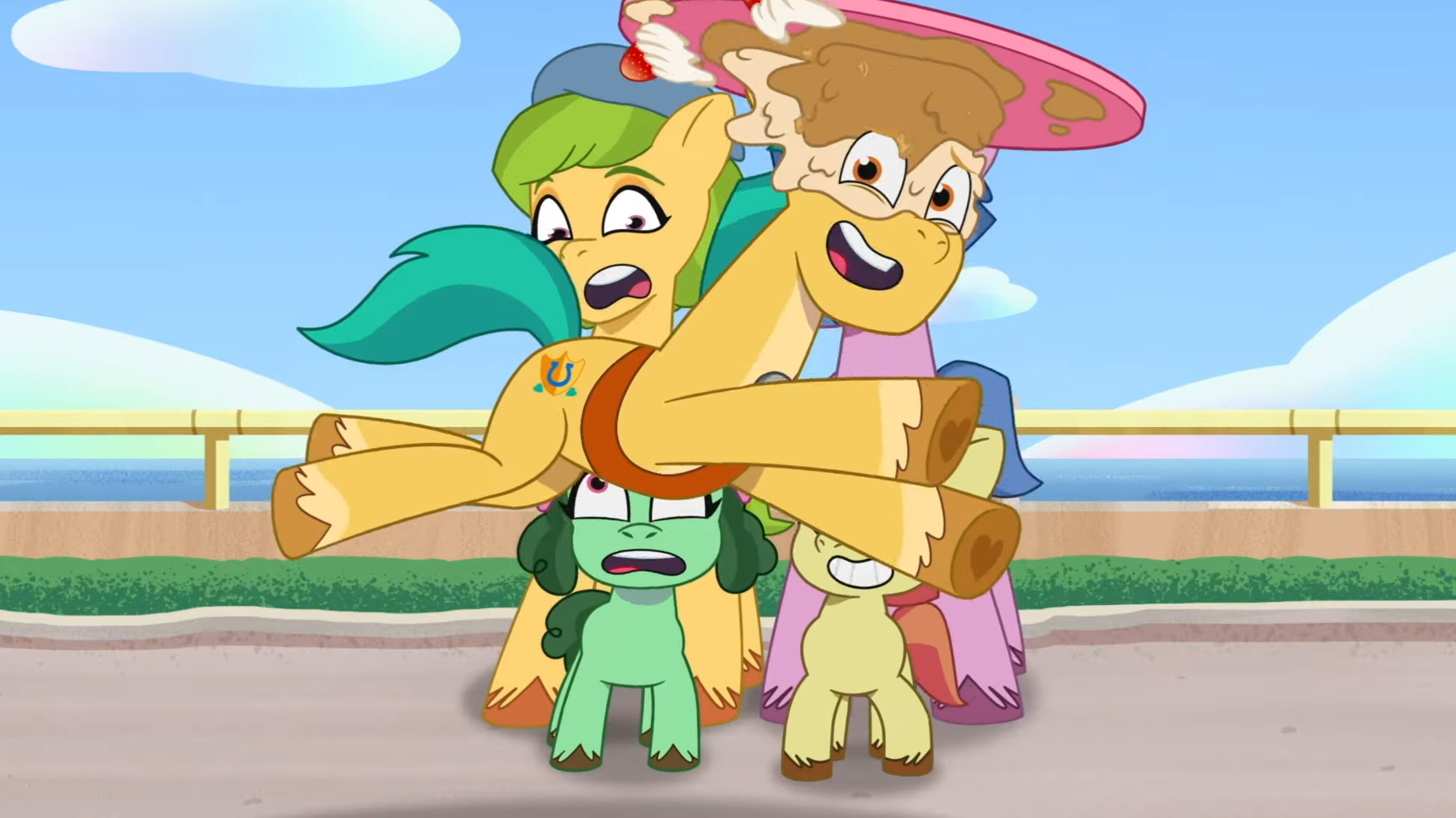 #3179940 - safe, screencap, alpine aspen, bubbles (g5), cherry prancer ...