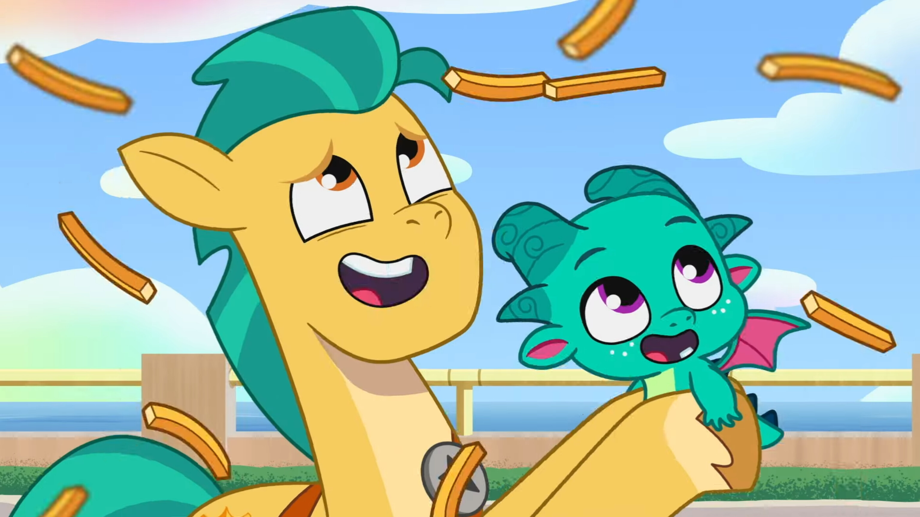 #3179960 - safe, screencap, hitch trailblazer, sparky sparkeroni ...