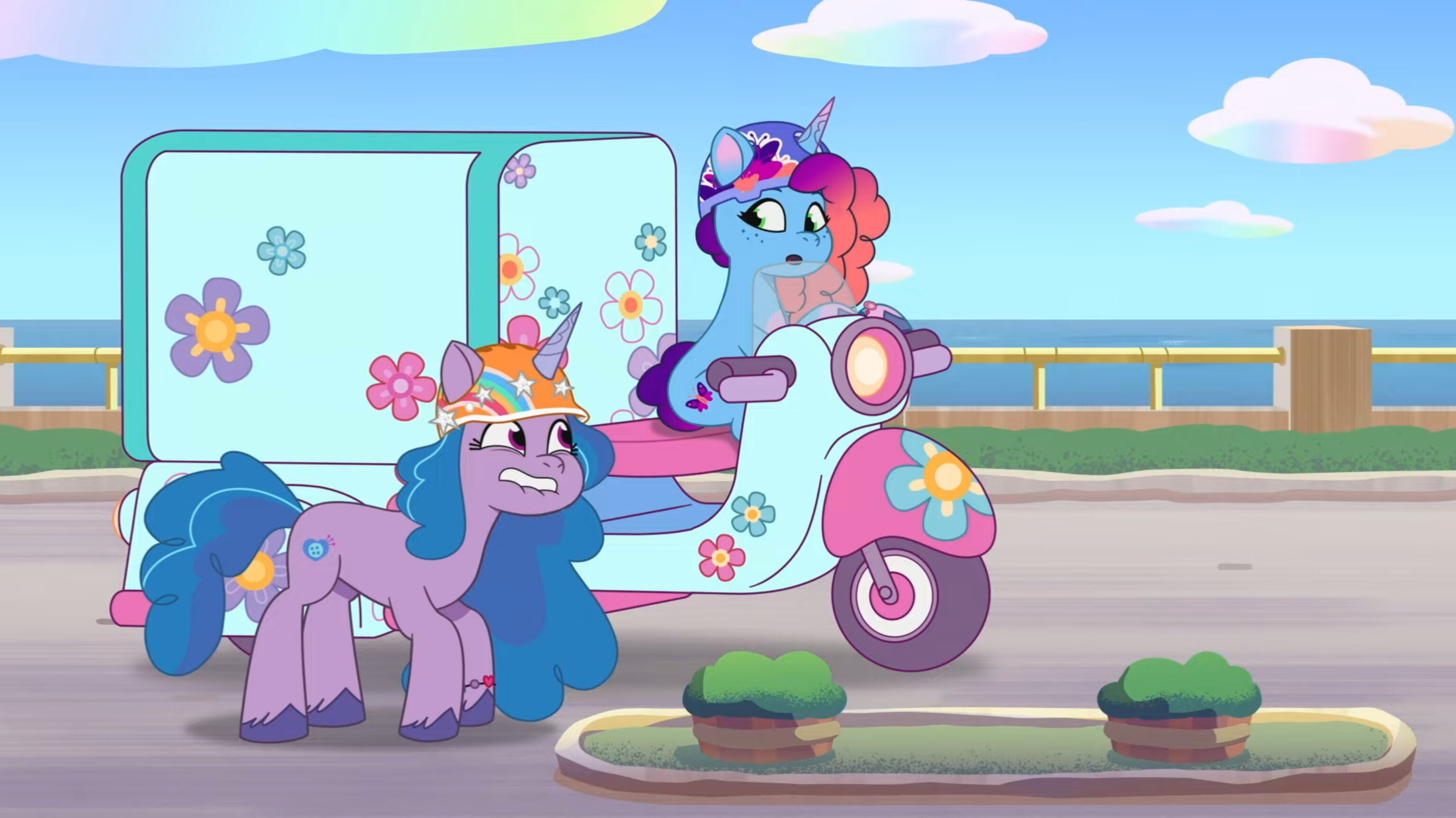 #3181672 - safe, screencap, izzy moonbow, misty brightdawn, pony, unicorn, g5, my little pony ...