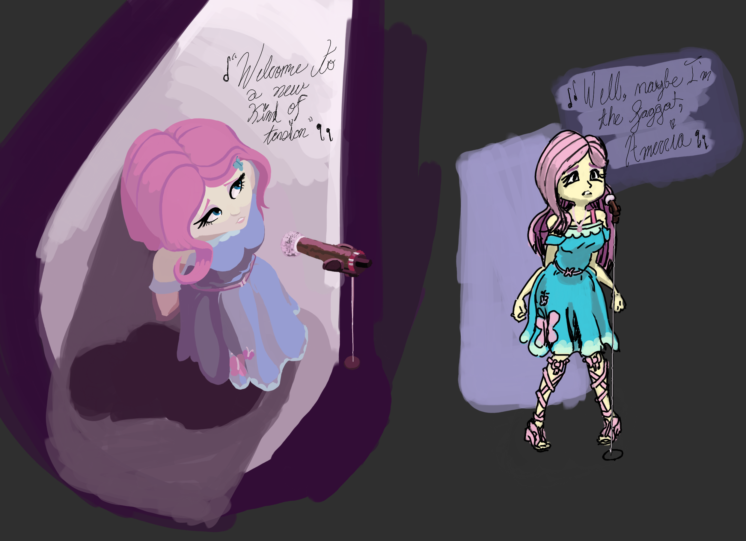 #3183988 - safe, artist:thelastenforcement, fluttershy, human ...