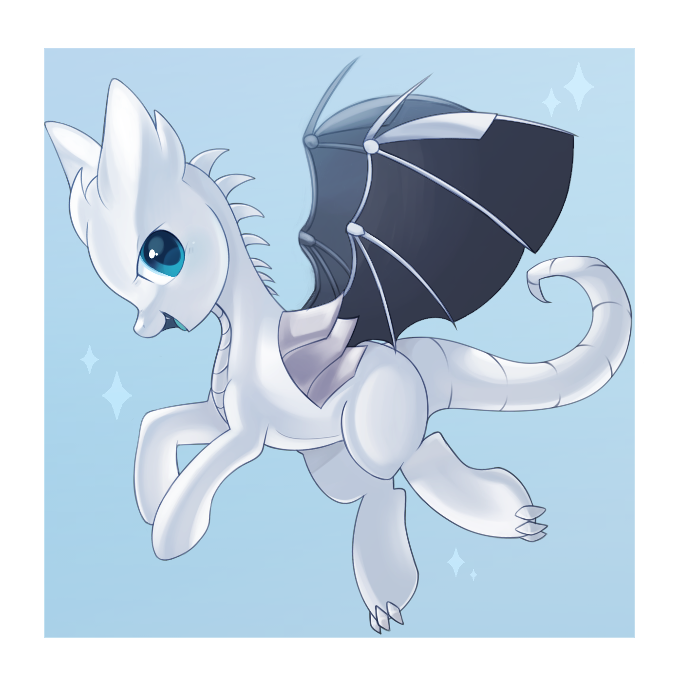 #3184209 - safe, artist:horseyuris, oc, oc only, oc:llvm, dracony, dragon, hybrid, open mouth ...