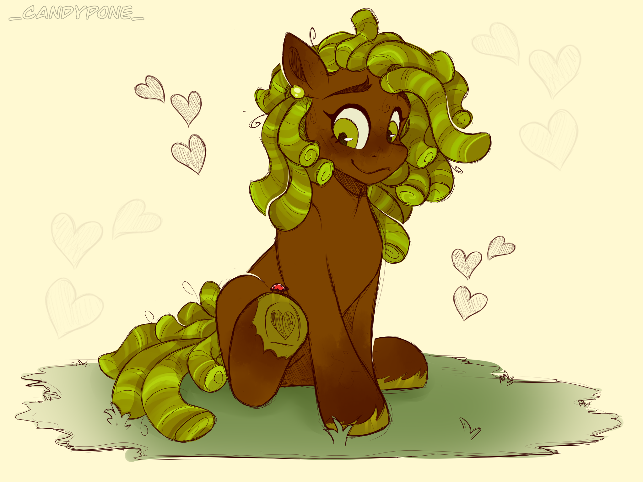 #3185316 - safe, artist:_candypone_, oc, oc only, oc:gaiyah, earth pony ...