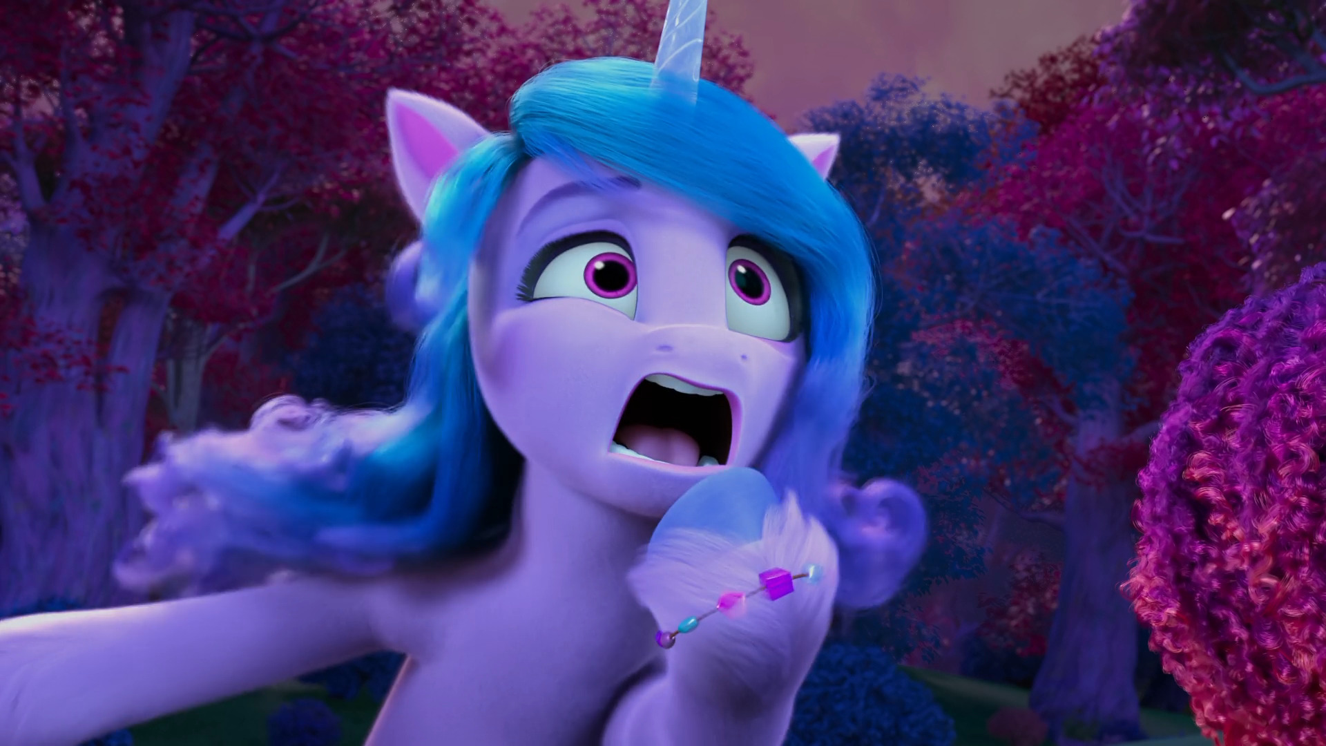 #3186454 - safe, screencap, izzy moonbow, misty brightdawn, pony, unicorn, family trees, g5, my ...