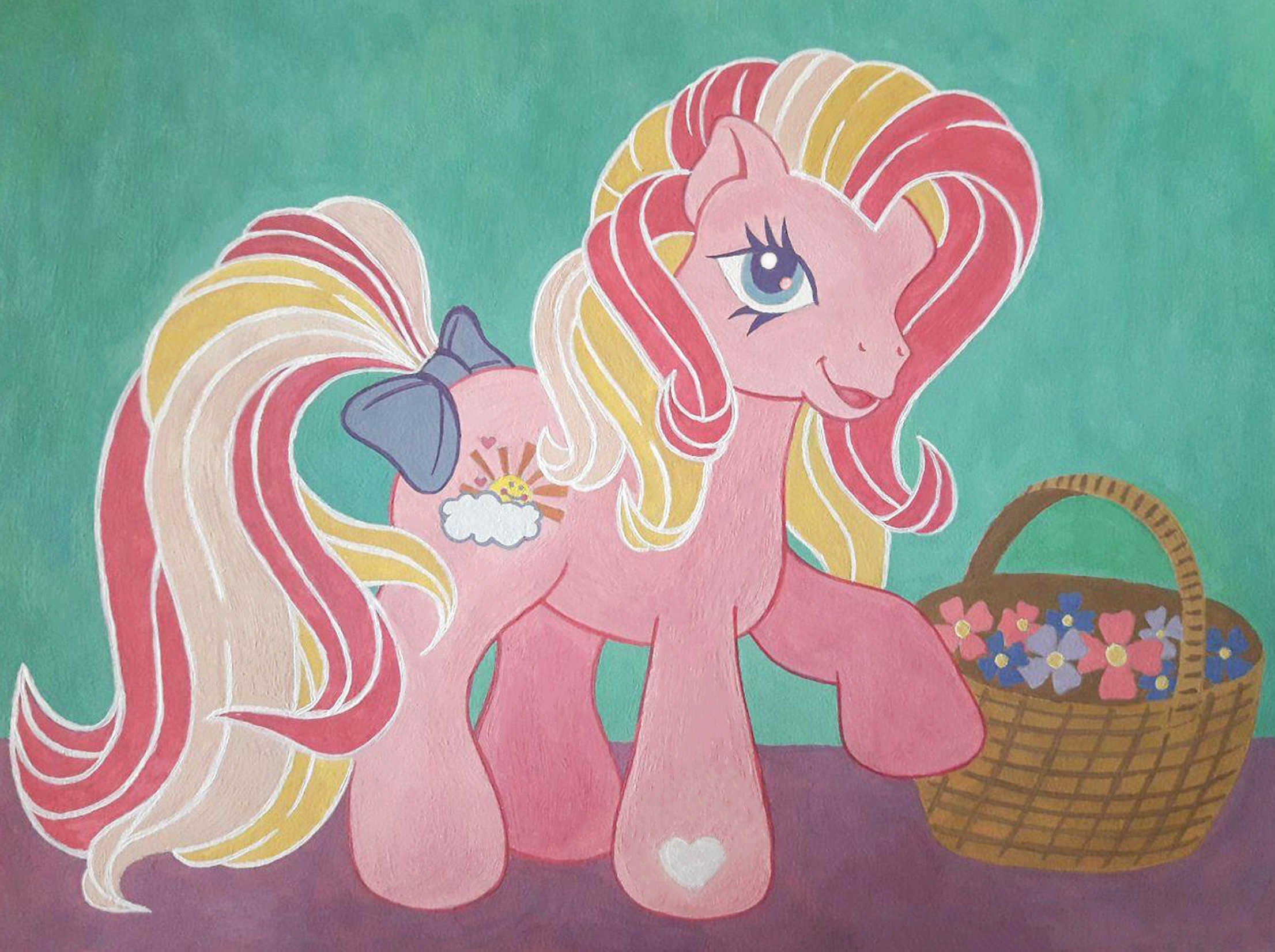 #3187039 - safe, artist:lilacdash, earth pony, pony, bow, female, good ...