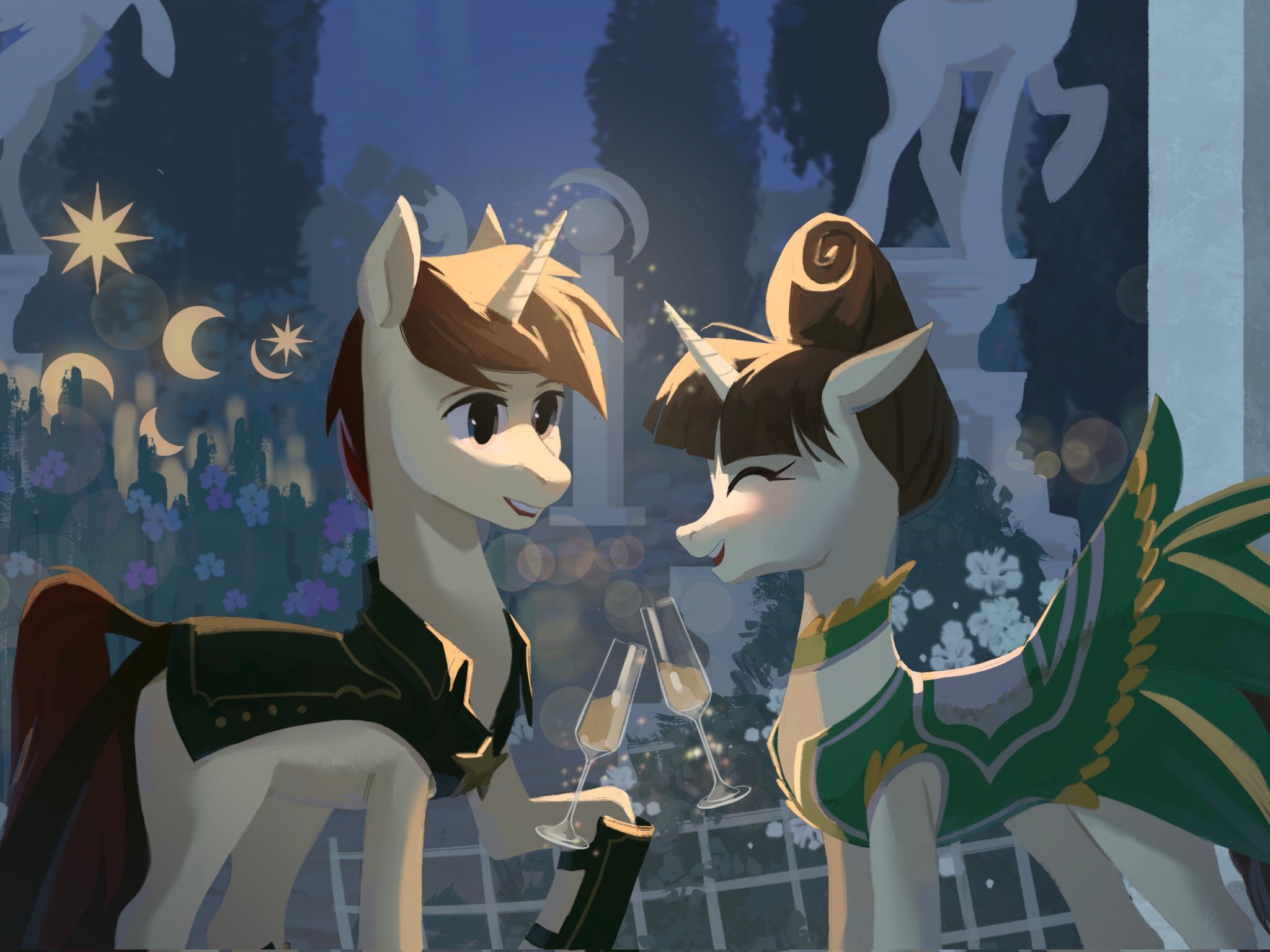 #3188215 - safe, artist:hichieca, oc, oc only, pony, unicorn, alcohol ...