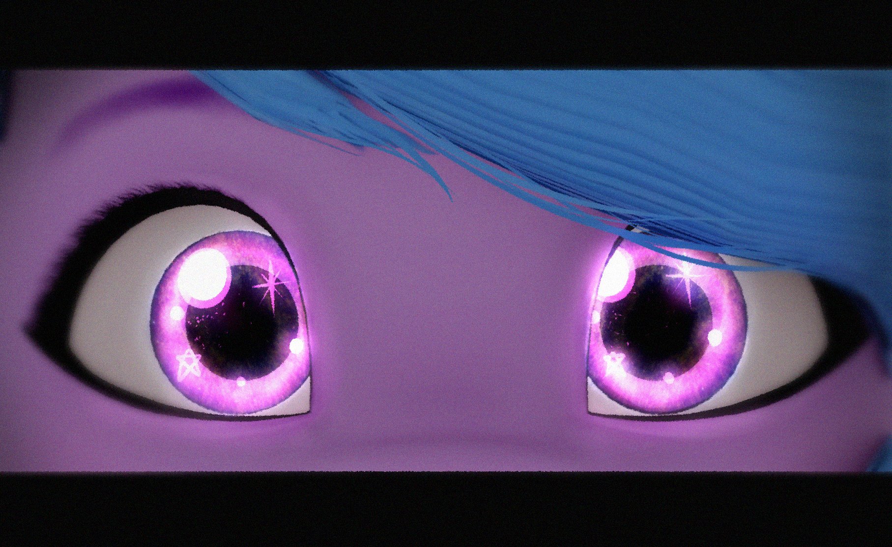 #3175517 - safe, artist:makaryo, izzy moonbow, g5, eyes only, looking ...