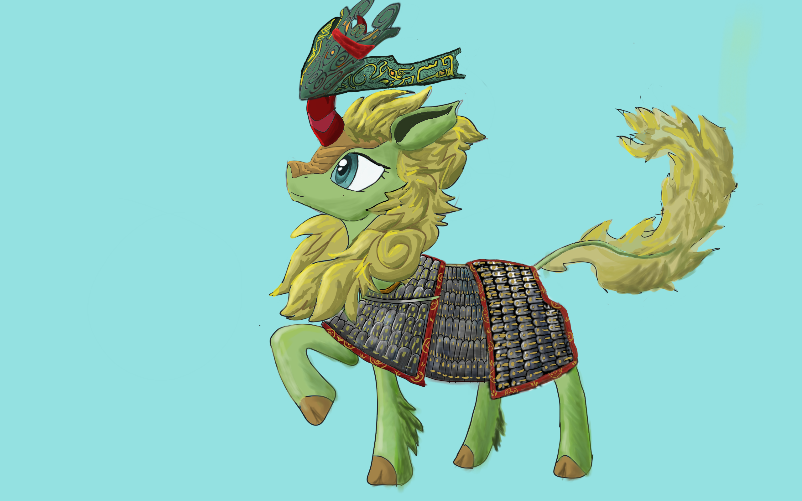 #3191565 - safe, artist:xihetaishou, forest fall, kirin, pony, g4 ...