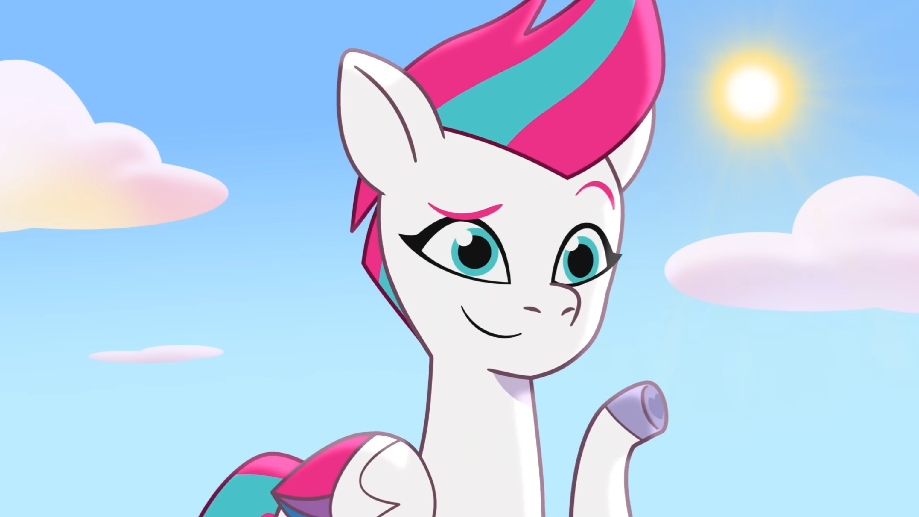 #3177641 - safe, screencap, zipp storm, pegasus, pony, g5, hot day huh ...