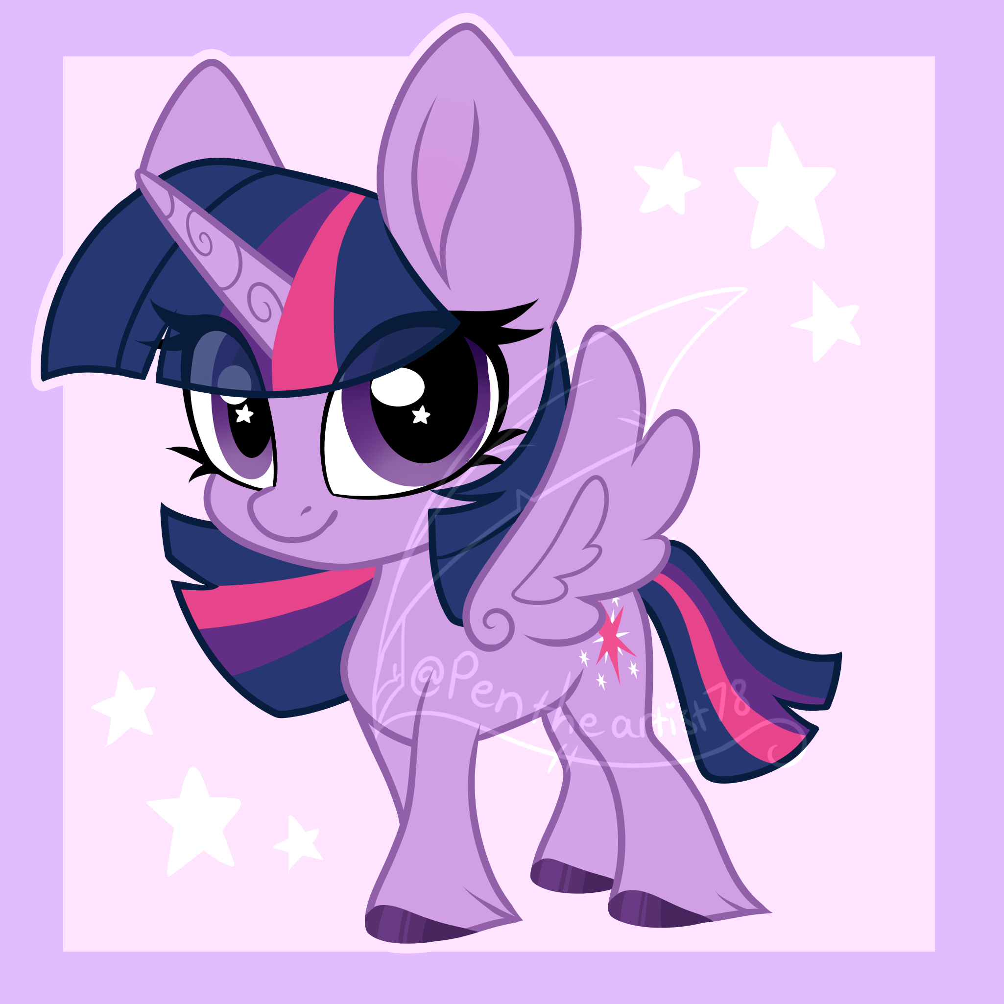 #3177769 - safe, artist:pen-art78, twilight sparkle, alicorn, pony, g4 ...