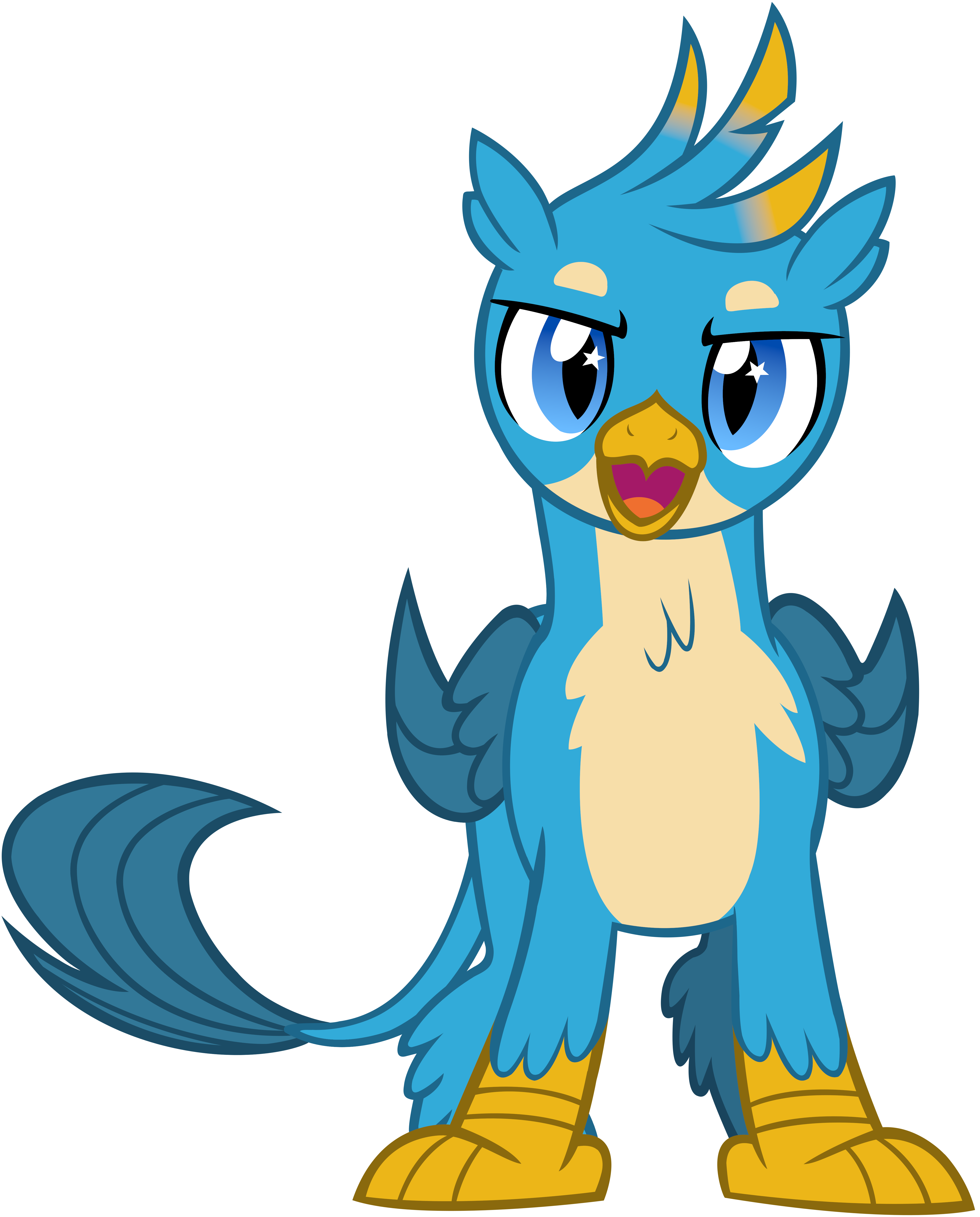 #3179669 - safe, gallus, griffon, g4, beak, full body, looking at you ...