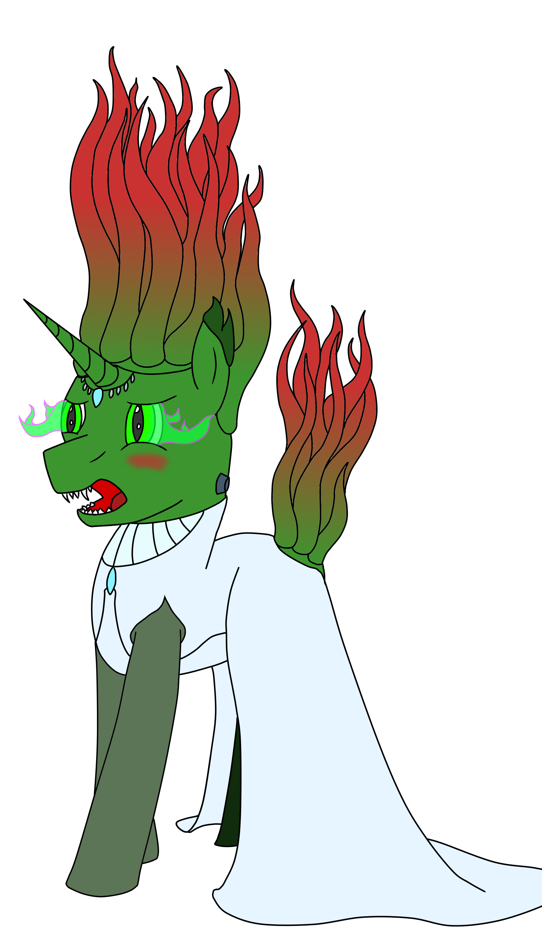 #3198344 - safe, artist:timejumper, oc, oc only, oc:chaos augur, alien ...