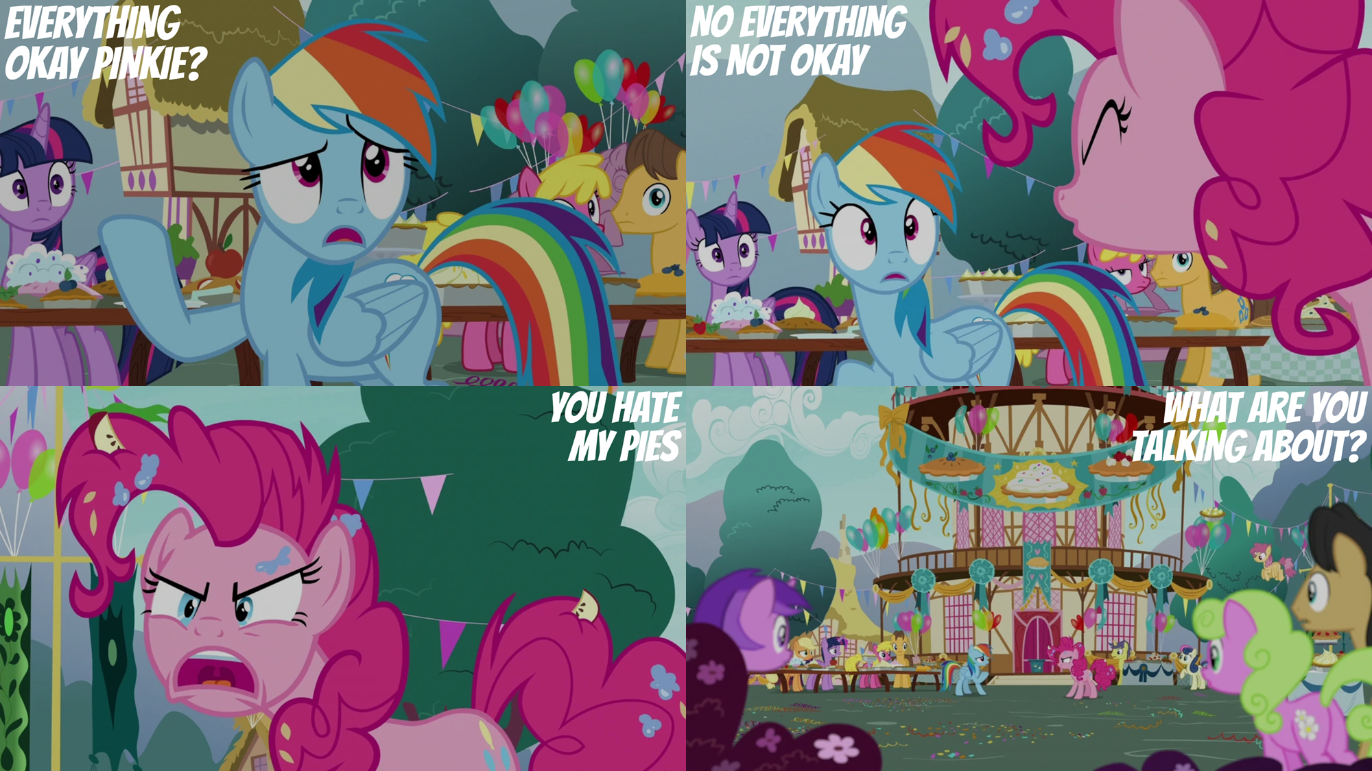 #3200061 - safe, edit, edited screencap, editor:quoterific, screencap, amethyst star, bon bon ...