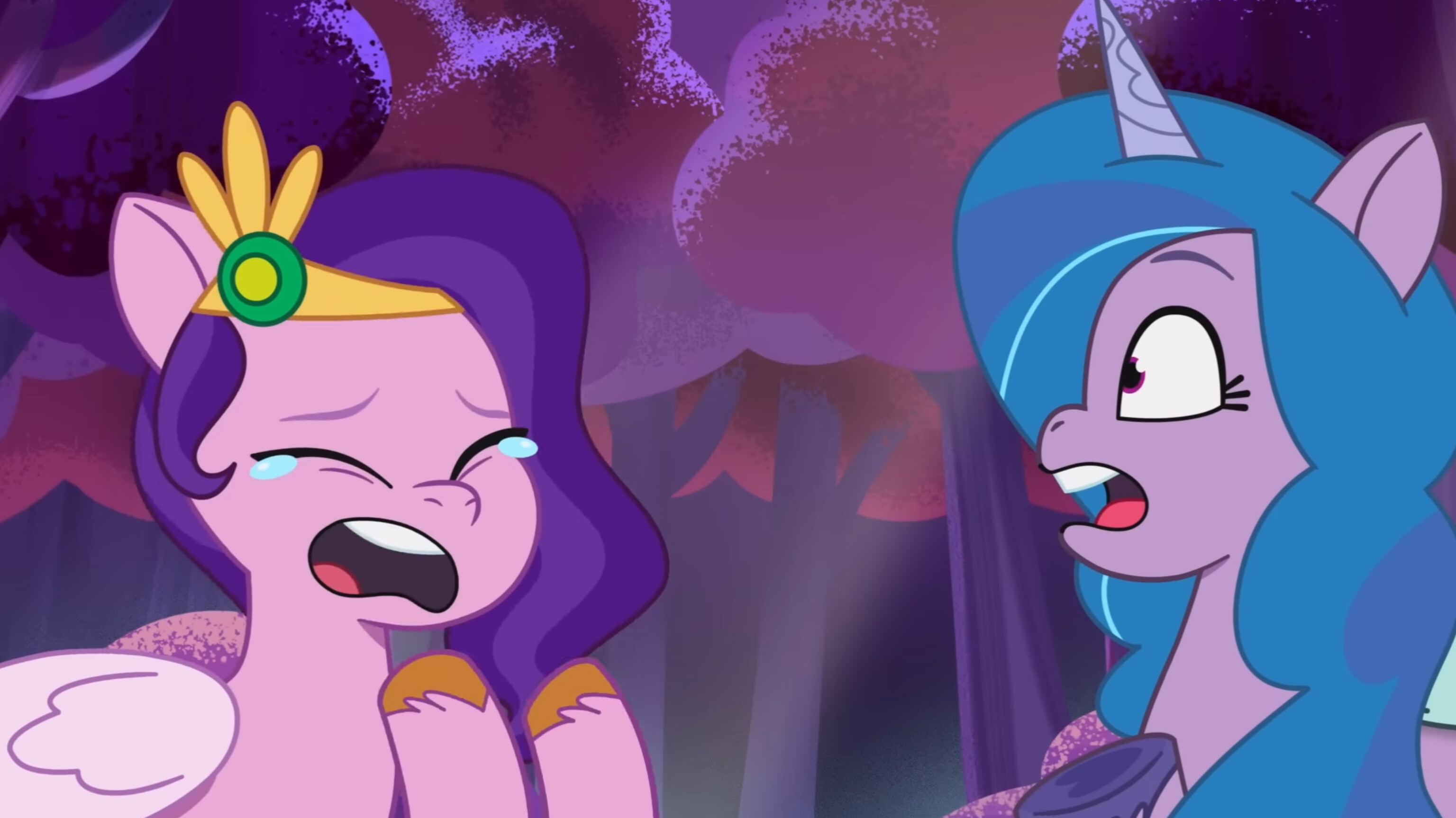 #3201239 - safe, screencap, izzy moonbow, pipp petals, pegasus, pony ...