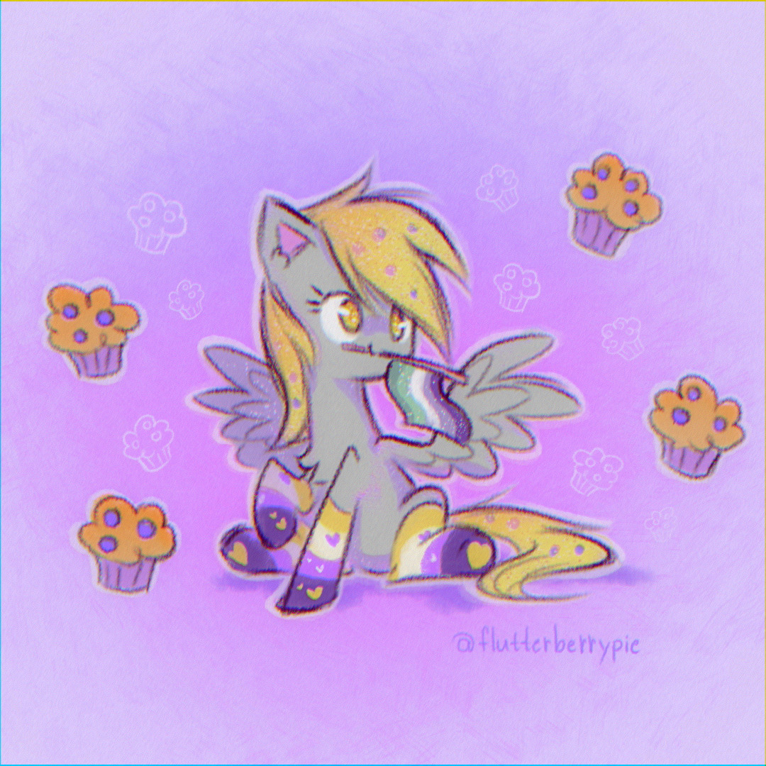 #3201866 - safe, artist:flutterberrypie, derpy hooves, pegasus, pony ...