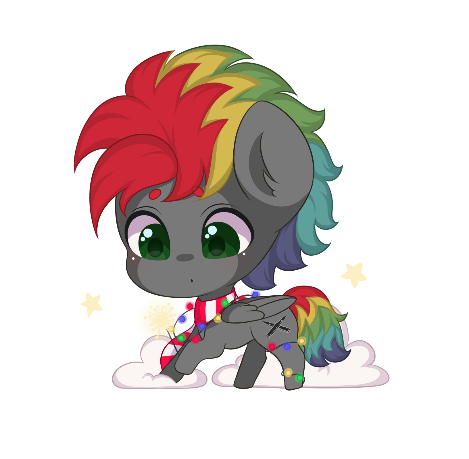 #3201935 - safe, artist:yomechka, oc, oc only, oc:sliding bolt, pegasus ...