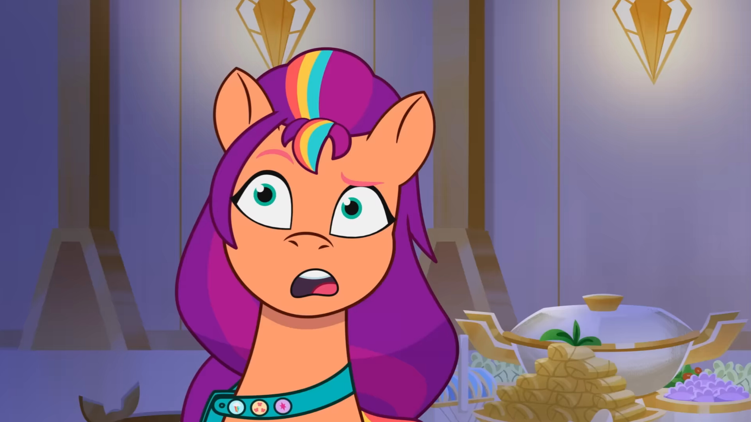 #3193287 - safe, screencap, sunny starscout, earth pony, pony, g5, moon ...